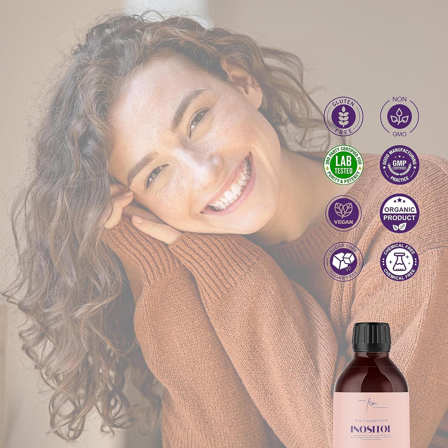 Inositol Myo & D-Chiro PCOS 4100MG Liquid Supplement - Hormonal Balance ...