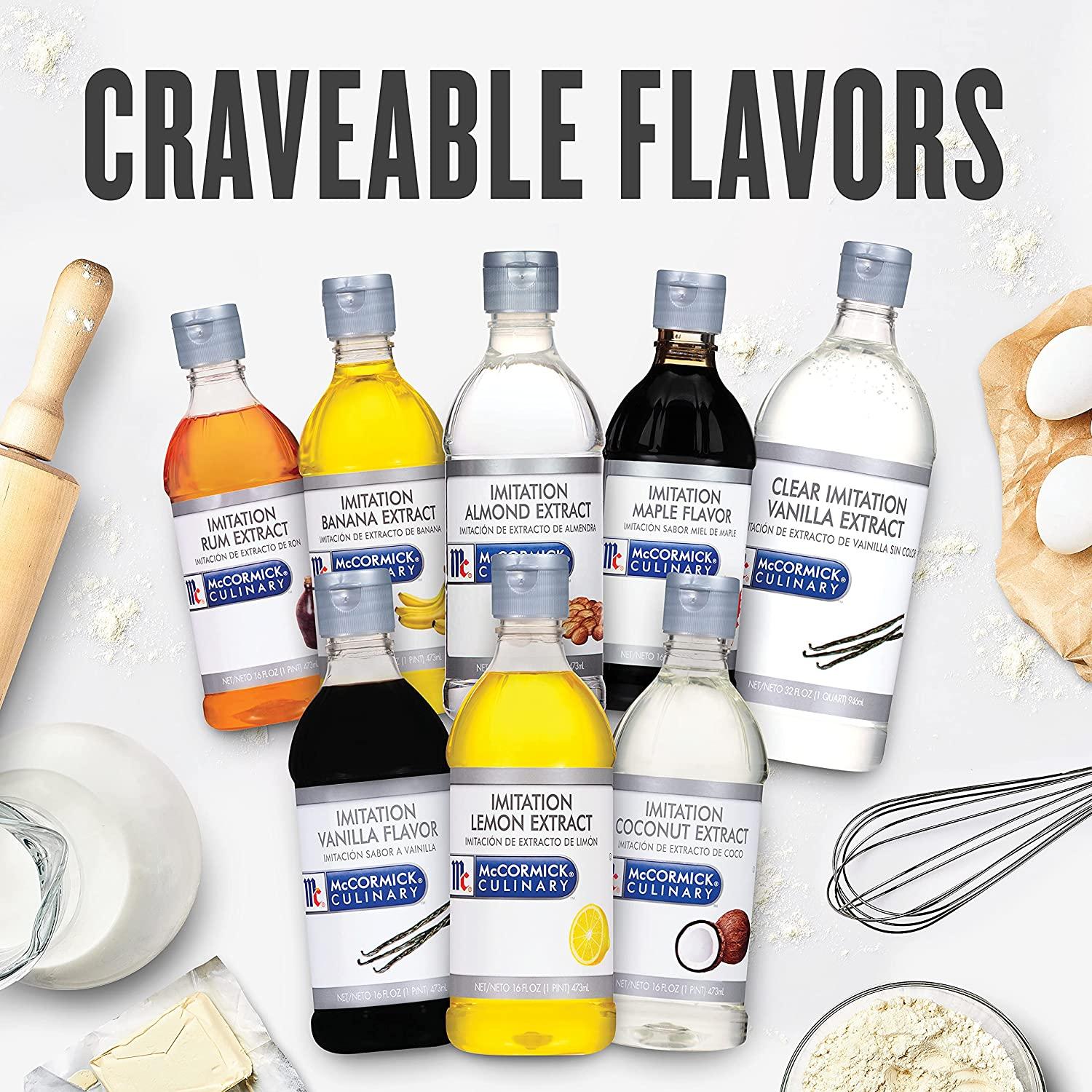 McCormick Culinary Imitation Maple Flavoring 16 fl oz - Baking Extract ...