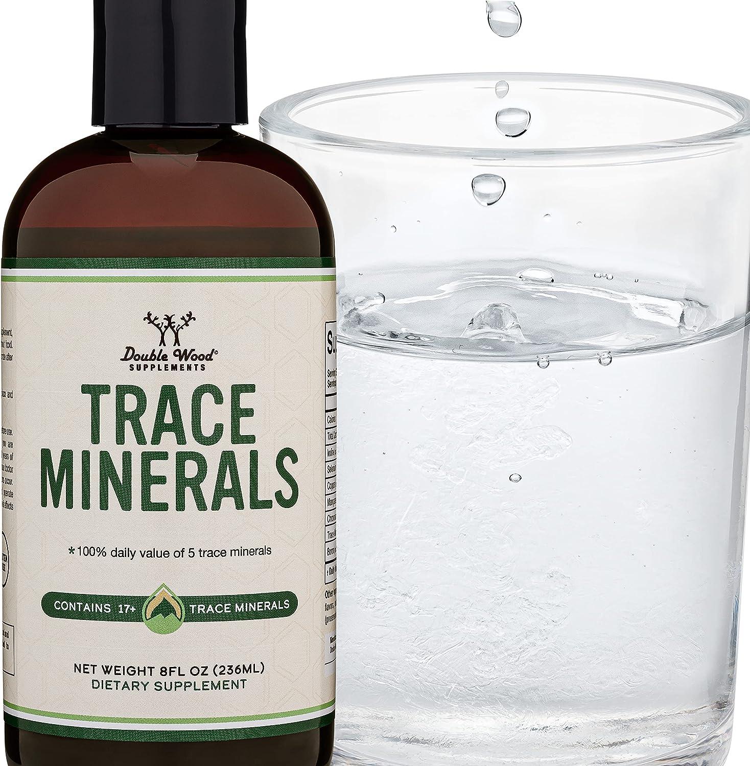 Trace Mineral Drops - 17+ Trace Minerals, 100% DV of 5 Essential Trace ...