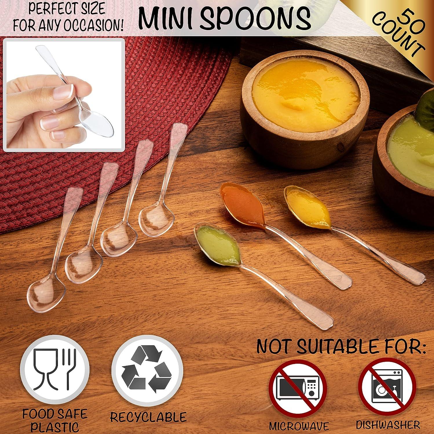 dessert spoons plastic