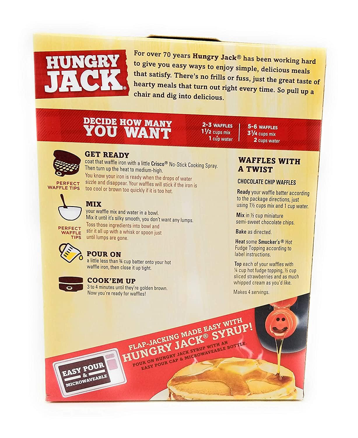 Hungry Jack Complete Belgian Waffle Mix, 1.75 Pound - Pack of 2 ...