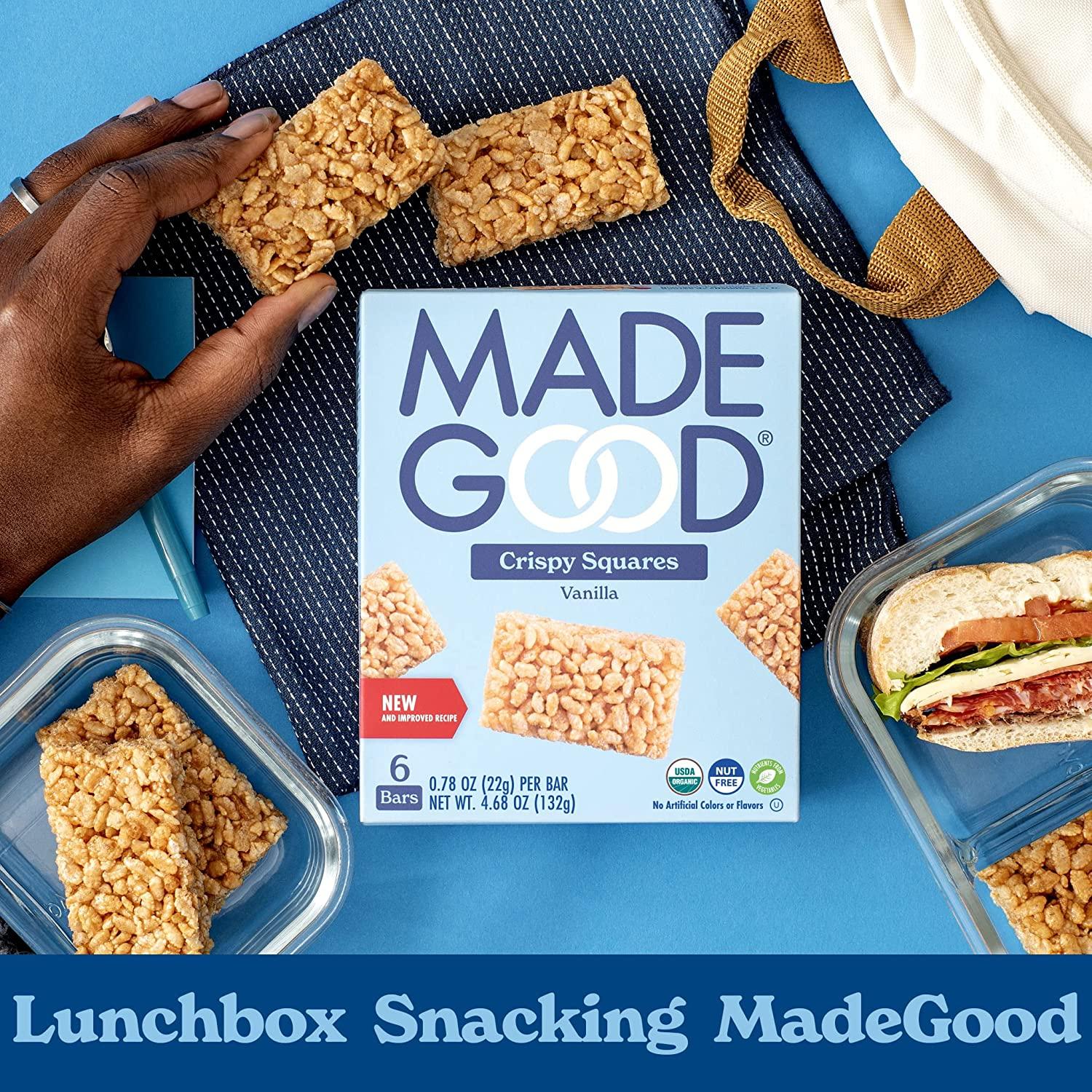Made Good Vanilla Crispy Squares 6 Pack (36 ct) | Nutrient-Rich Gluten ...