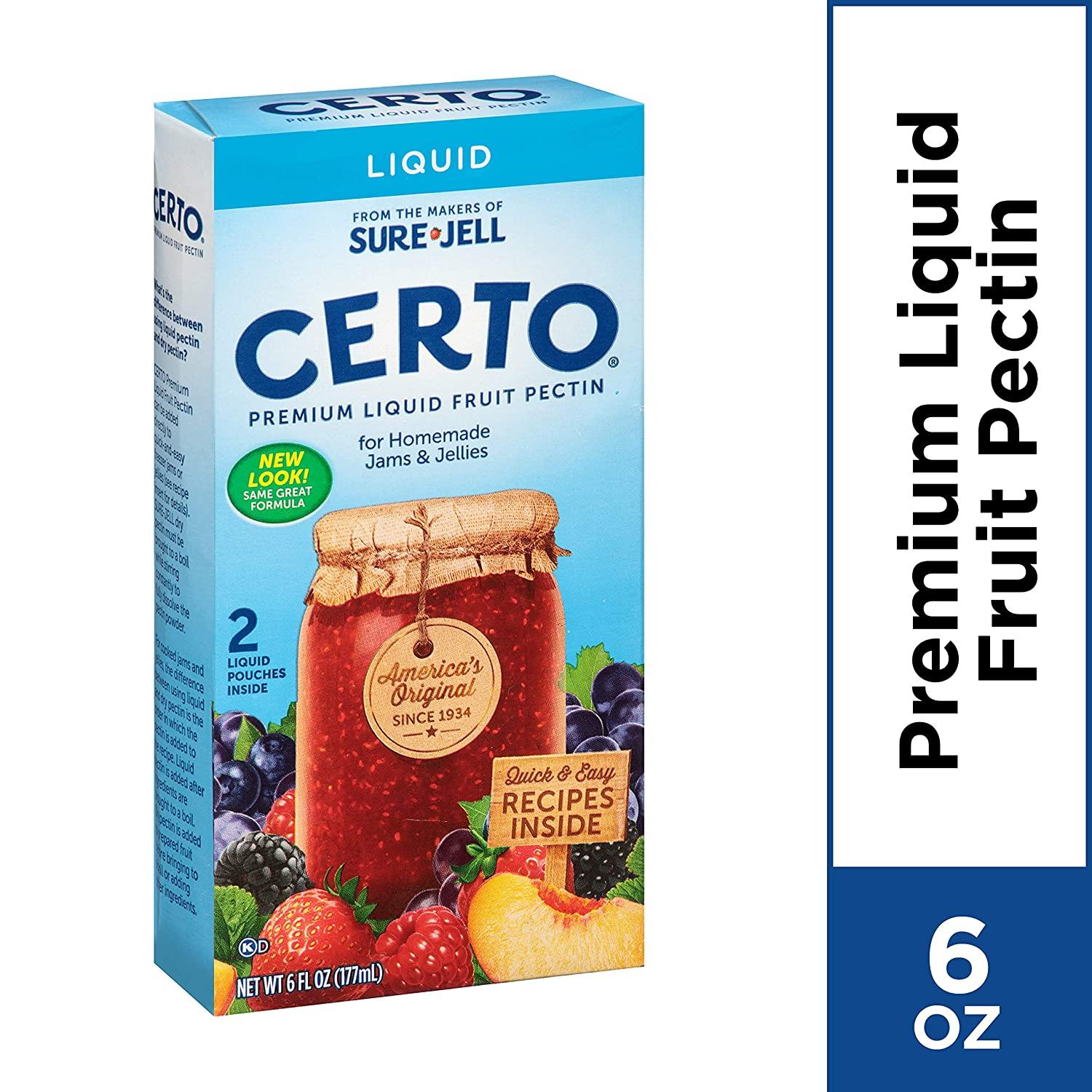 Certo Premium Liquid Fruit Pectin - 6 fl oz Box | Buy Online | Buy Now ...