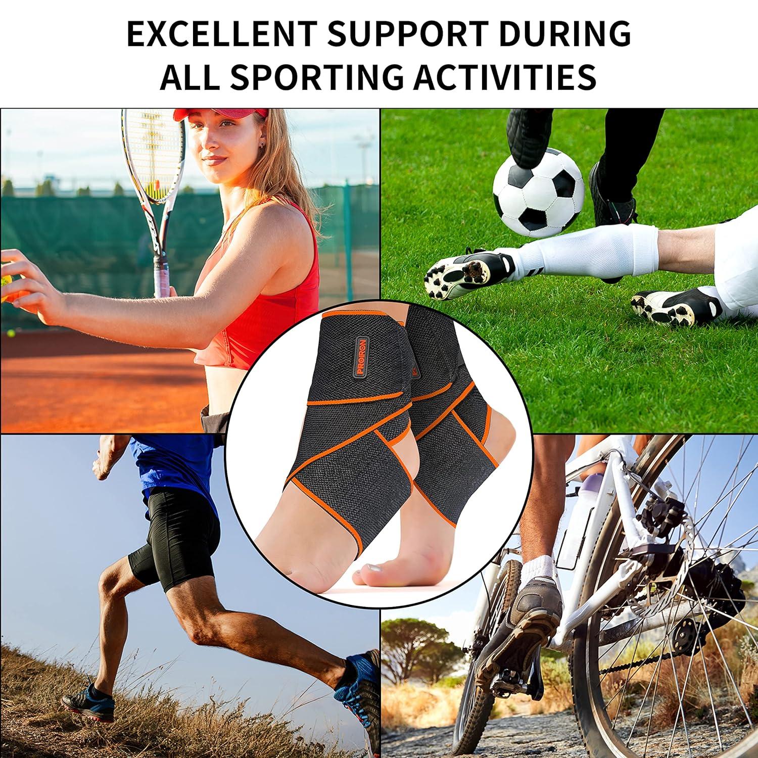 PROIRON Adjustable Ankle Support Brace for Sports - One Size Fits Men ...
