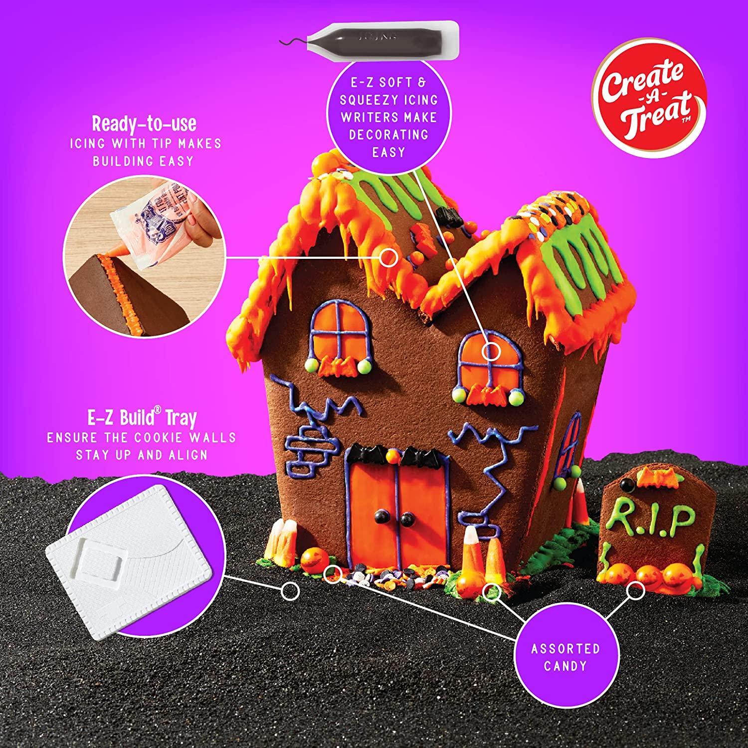 Haunted House Chocolate & Vanilla Cookie Decorating Kit - 45.76 oz ...