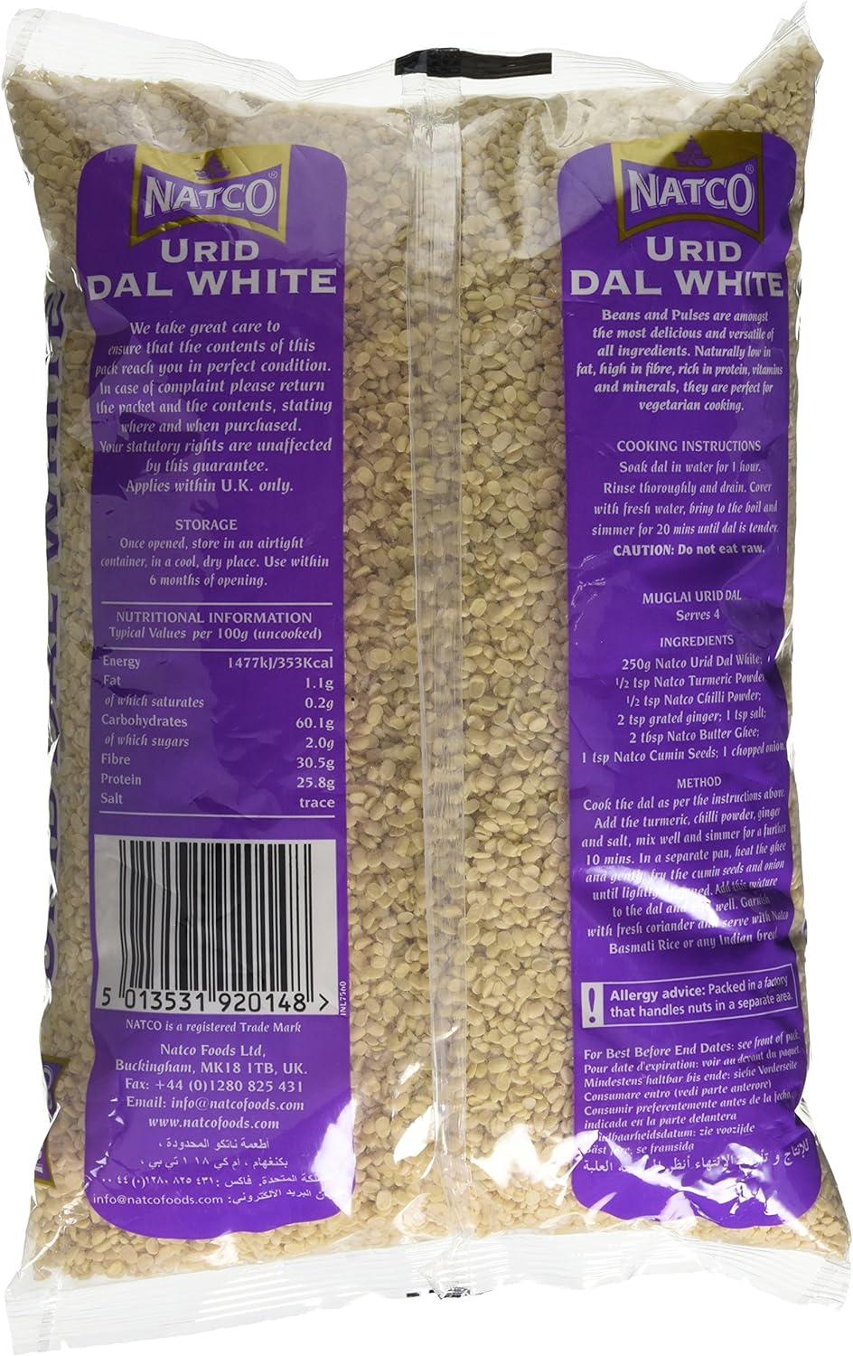 Natco White Urid Dal 2 kg - Premium Quality Split Black Lentils | Buy ...