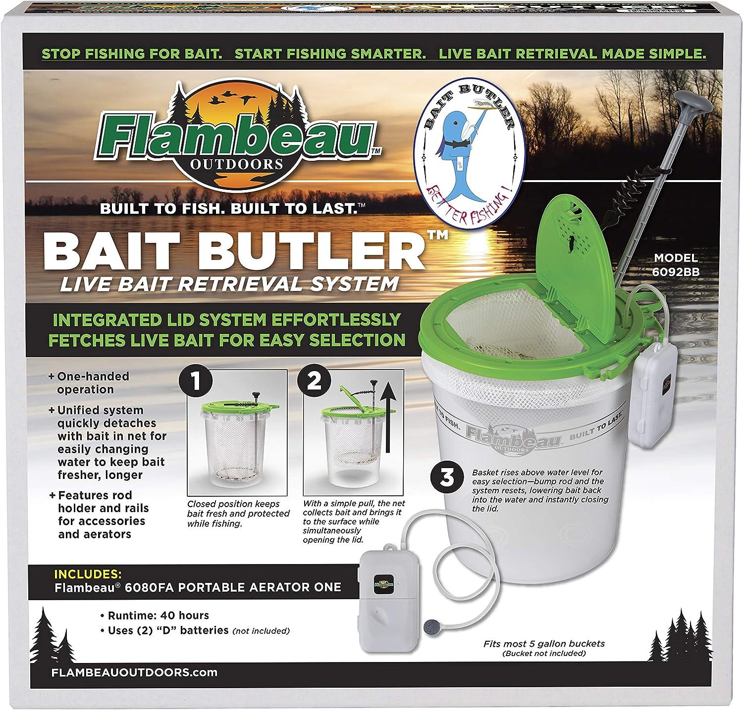 Flambeau Outdoors 6092BB Bait Butler - Live Bait Retrieval System with ...