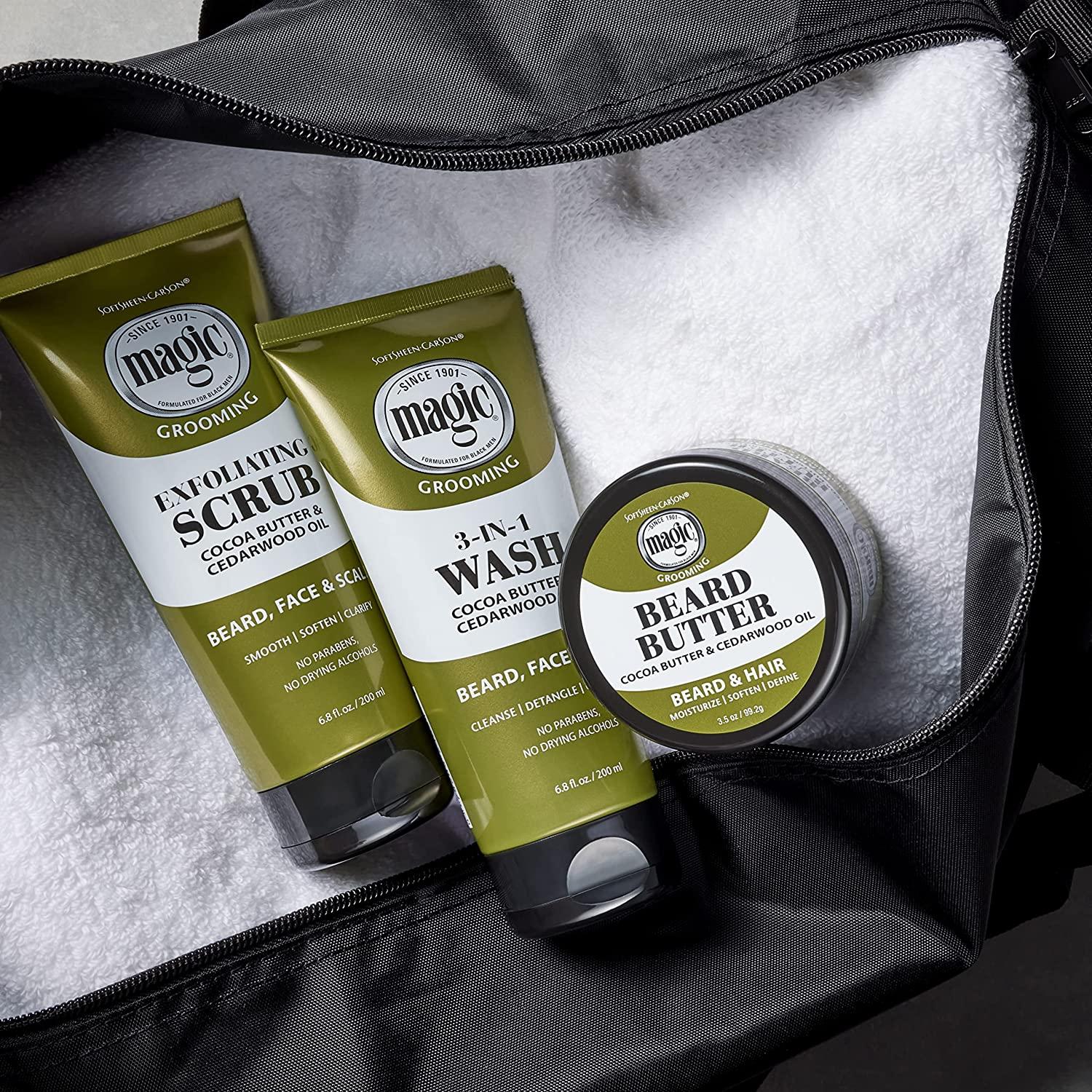 Soft-Sheen Carson Magic Beard Grooming Kit with Cedarwood Oil - Beard ...