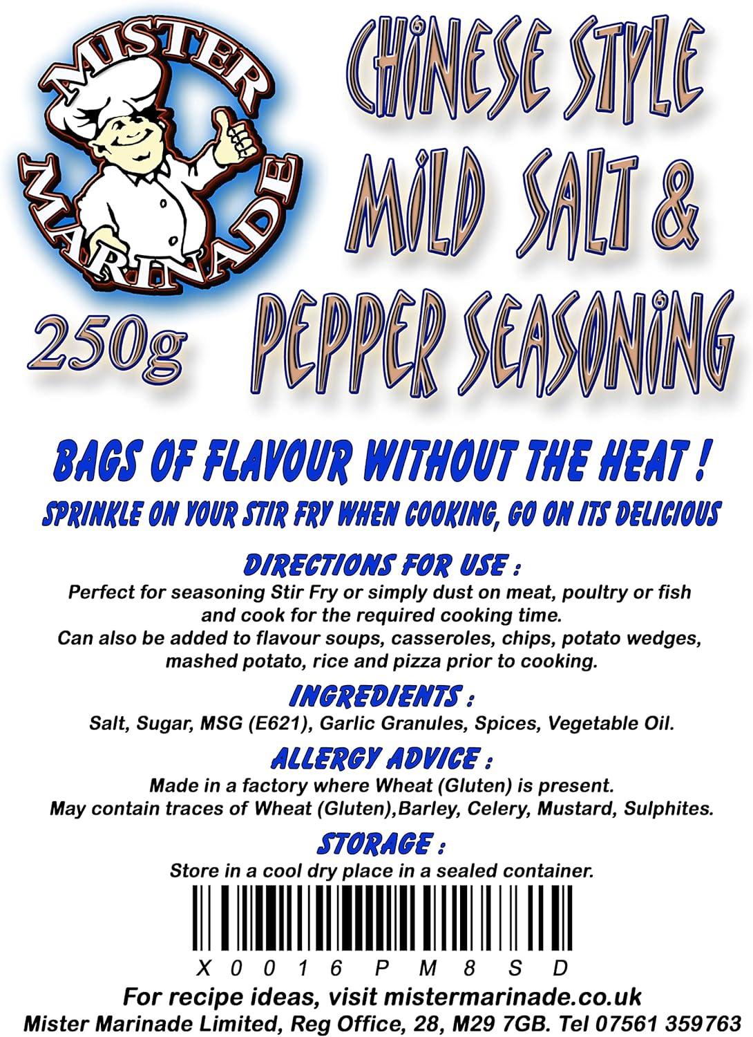 Chinese Style Salt & Pepper Seasoning - Mister Marinade (250g Mild ...