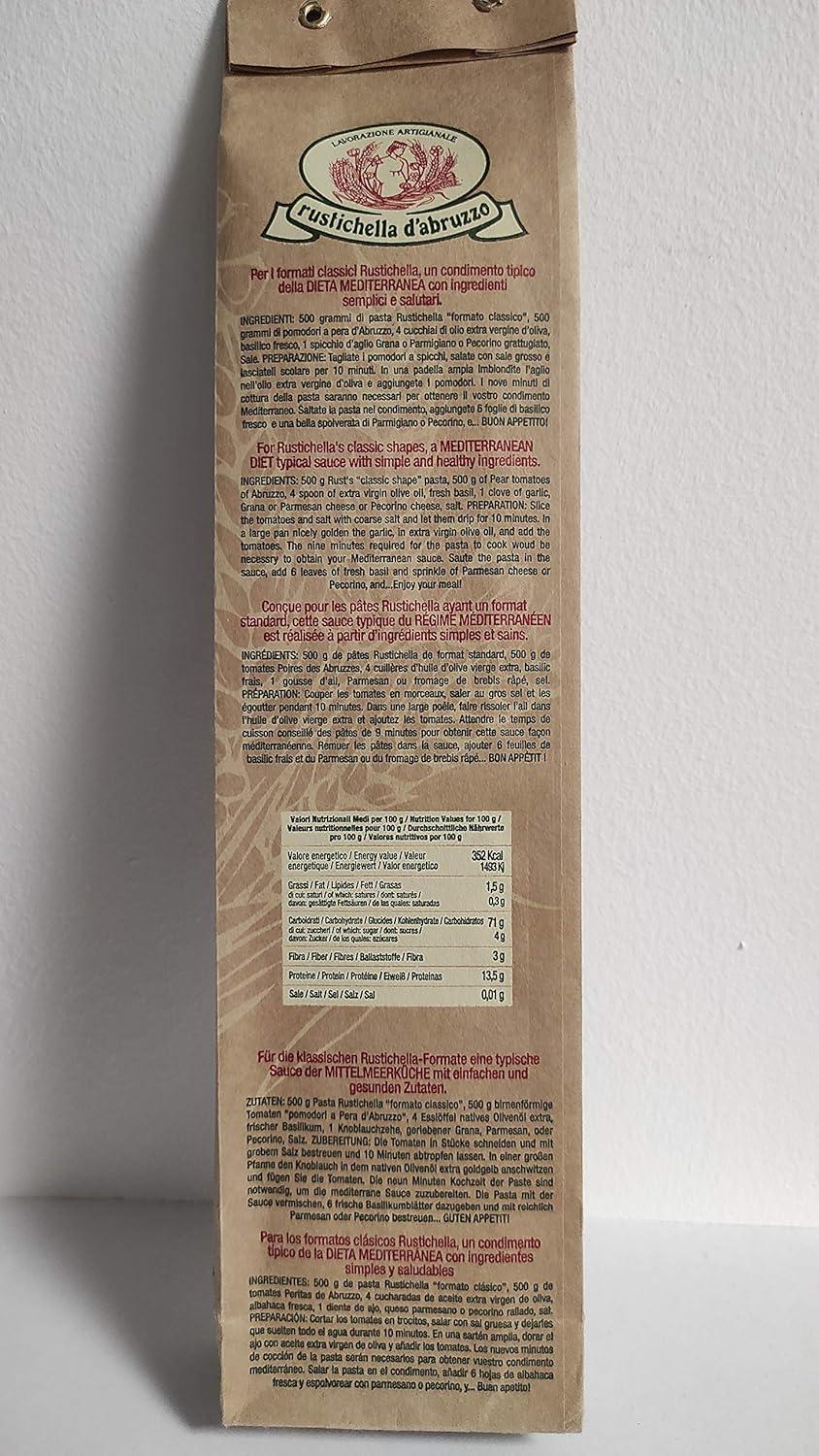 Buy Rustichella Chitarra Angular Spaghetti 500g - Authentic Italian ...