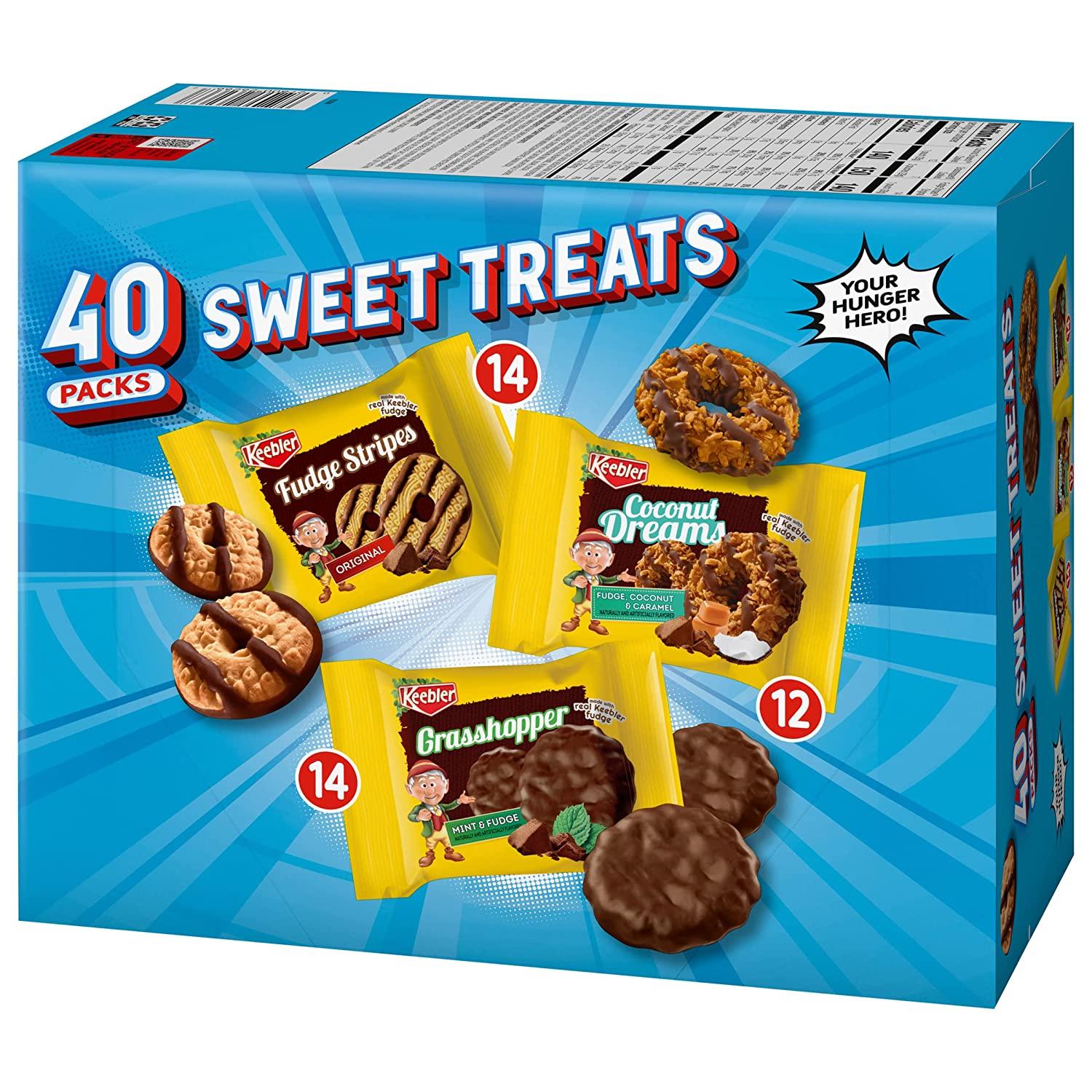 OTG Keebler Cookies Variety Pack | Fudge Stripes, Grasshopper, Coconut ...