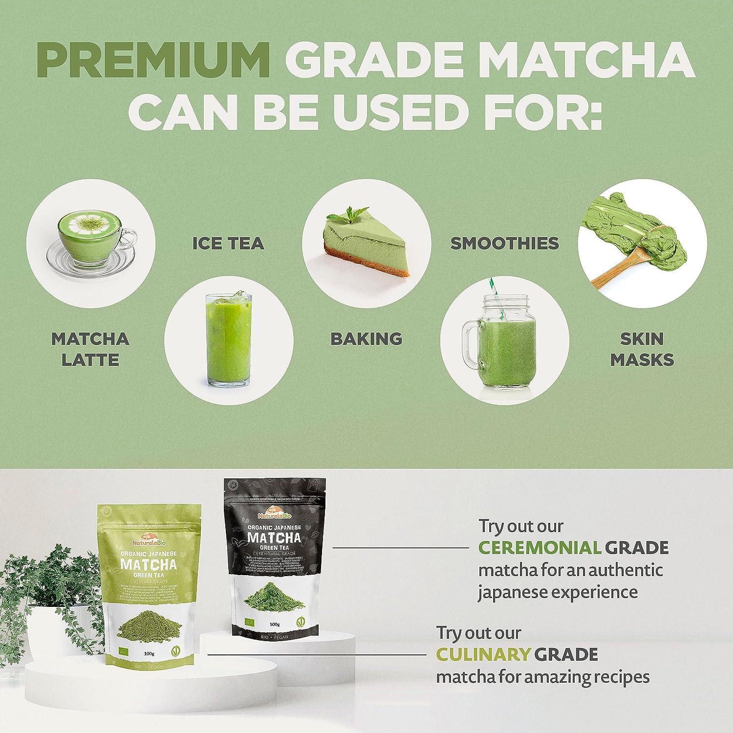 Organic Japanese Matcha Green Tea Powder - Premium Grade 100g | Uji ...
