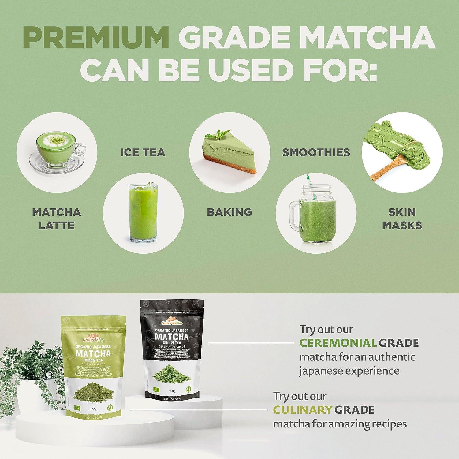 Japanese Organic Matcha Green Tea Powder - Premium Grade 200g - Uji ...