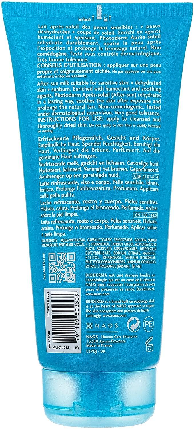 Bioderma Photoderm After Sun Milk 6.67 fl.oz - Skin Soothing ...
