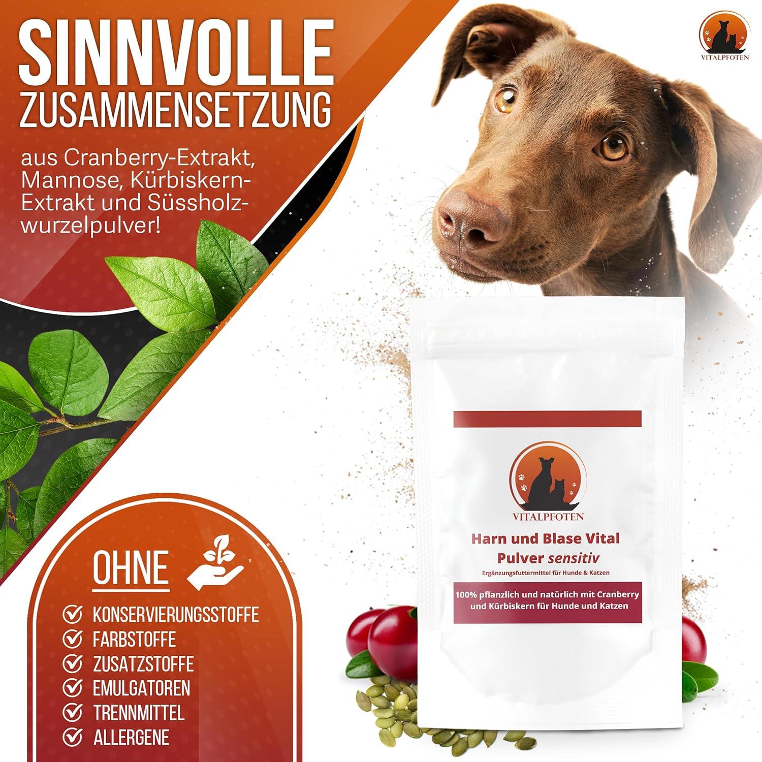 Vital Paws 75g Urine & Bladder Powder for Dogs & Cats Herbal Home ...