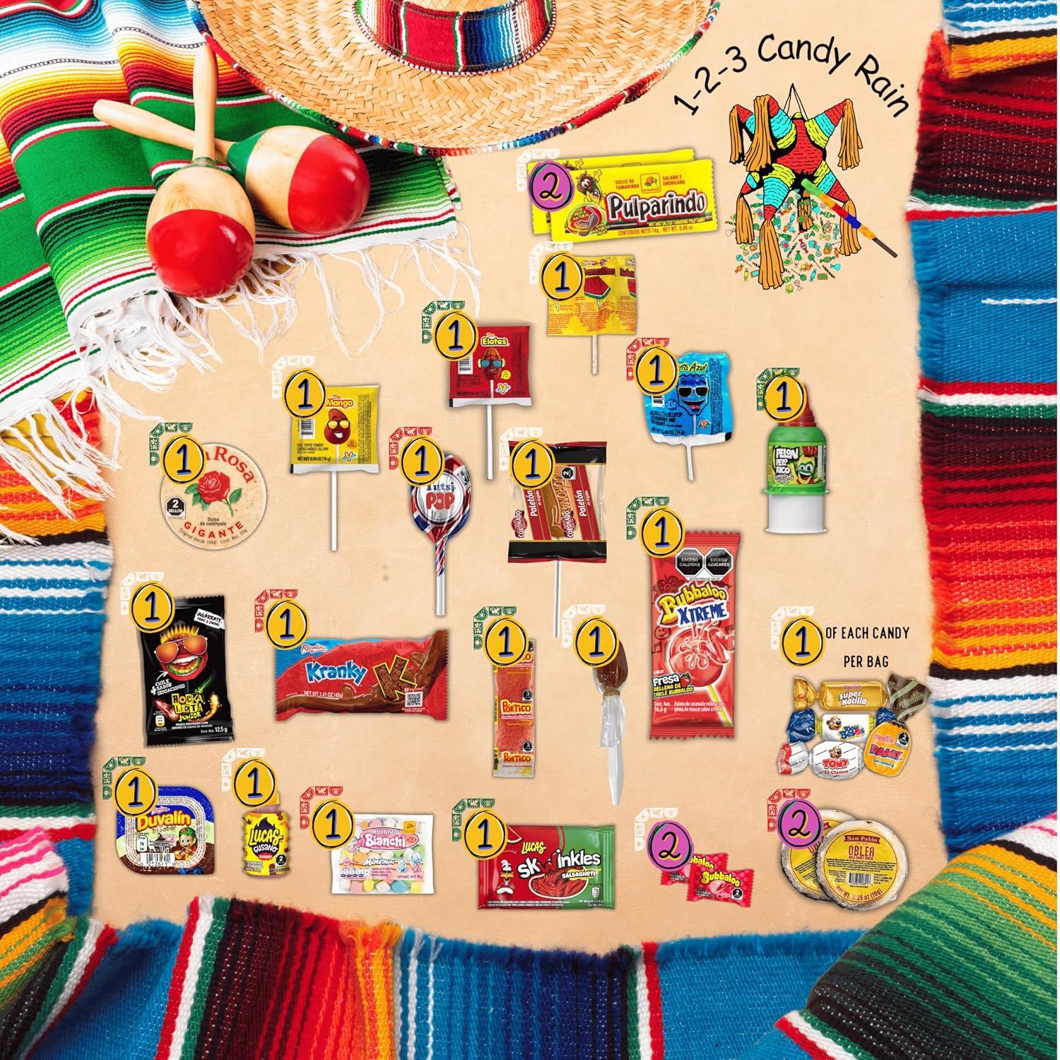 Mexican Candy Mix (27 Pieces) - Authentic Spicy Tamarindo Treats Sour ...