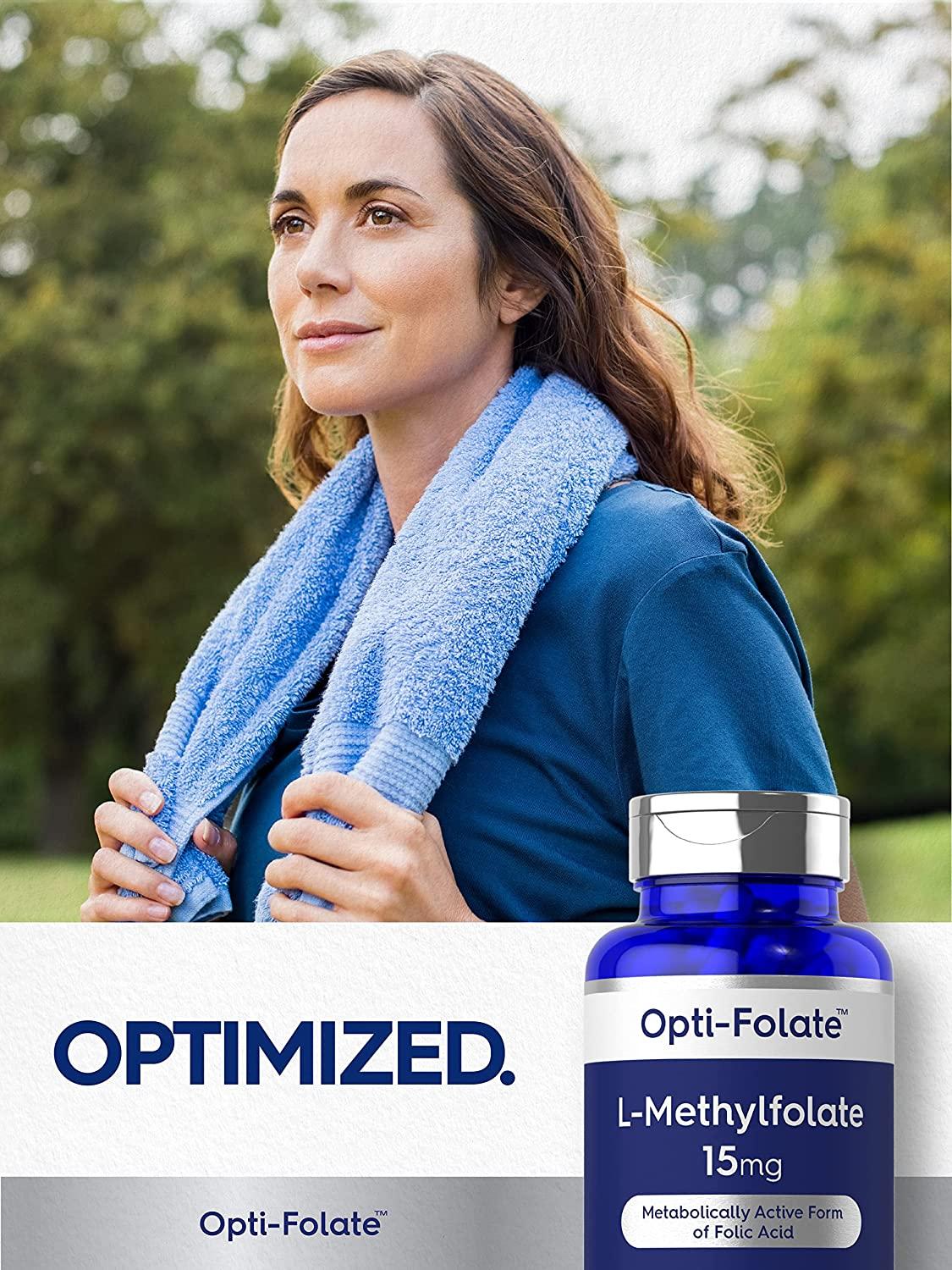 L Methylfolate 15mg | 120 Capsules | Max Potency | Opti-Folate 5-MTHF ...