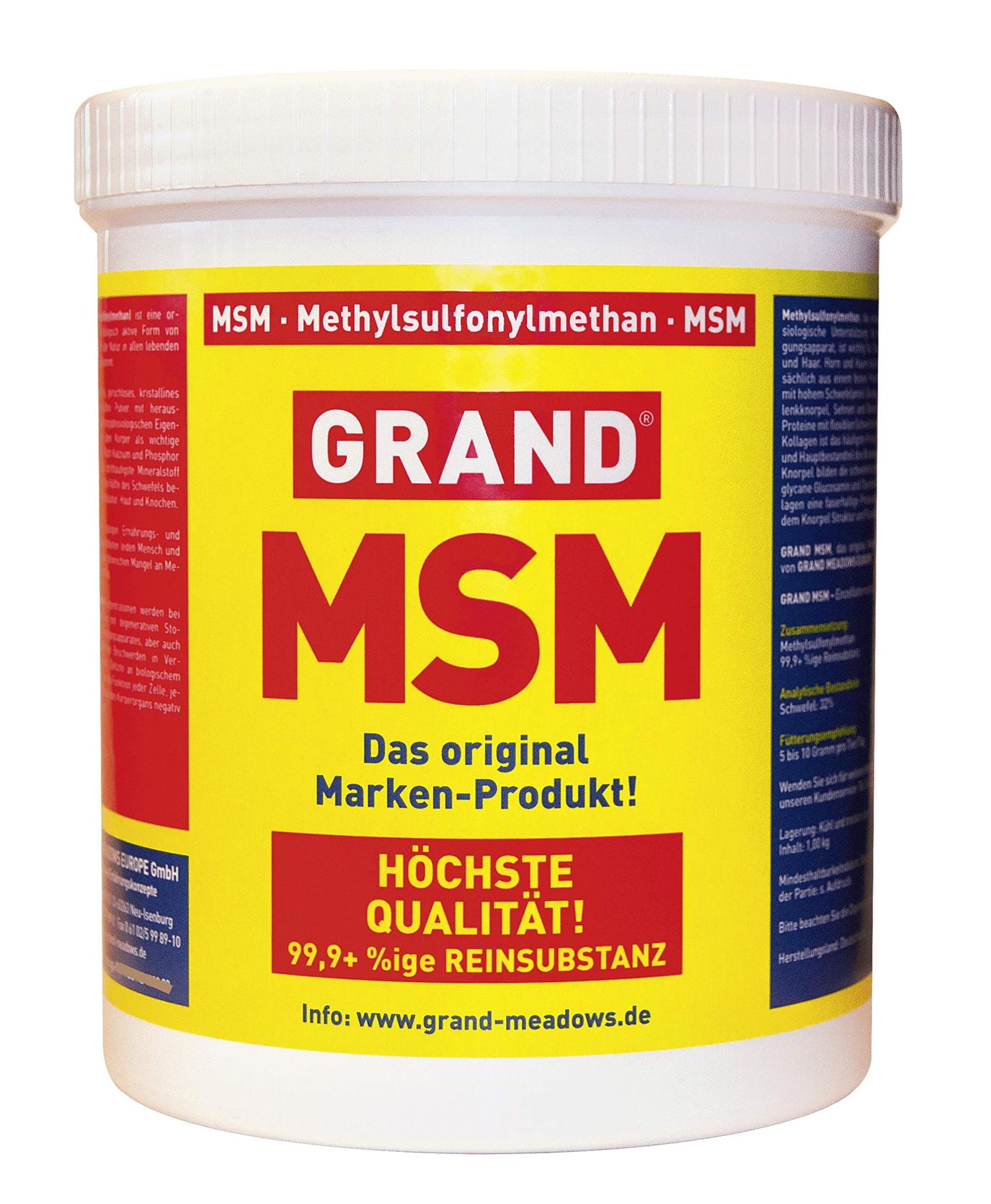 Organic MSM Powder for Humans & Horses - 99.9% Pure Sulfur Supplement ...