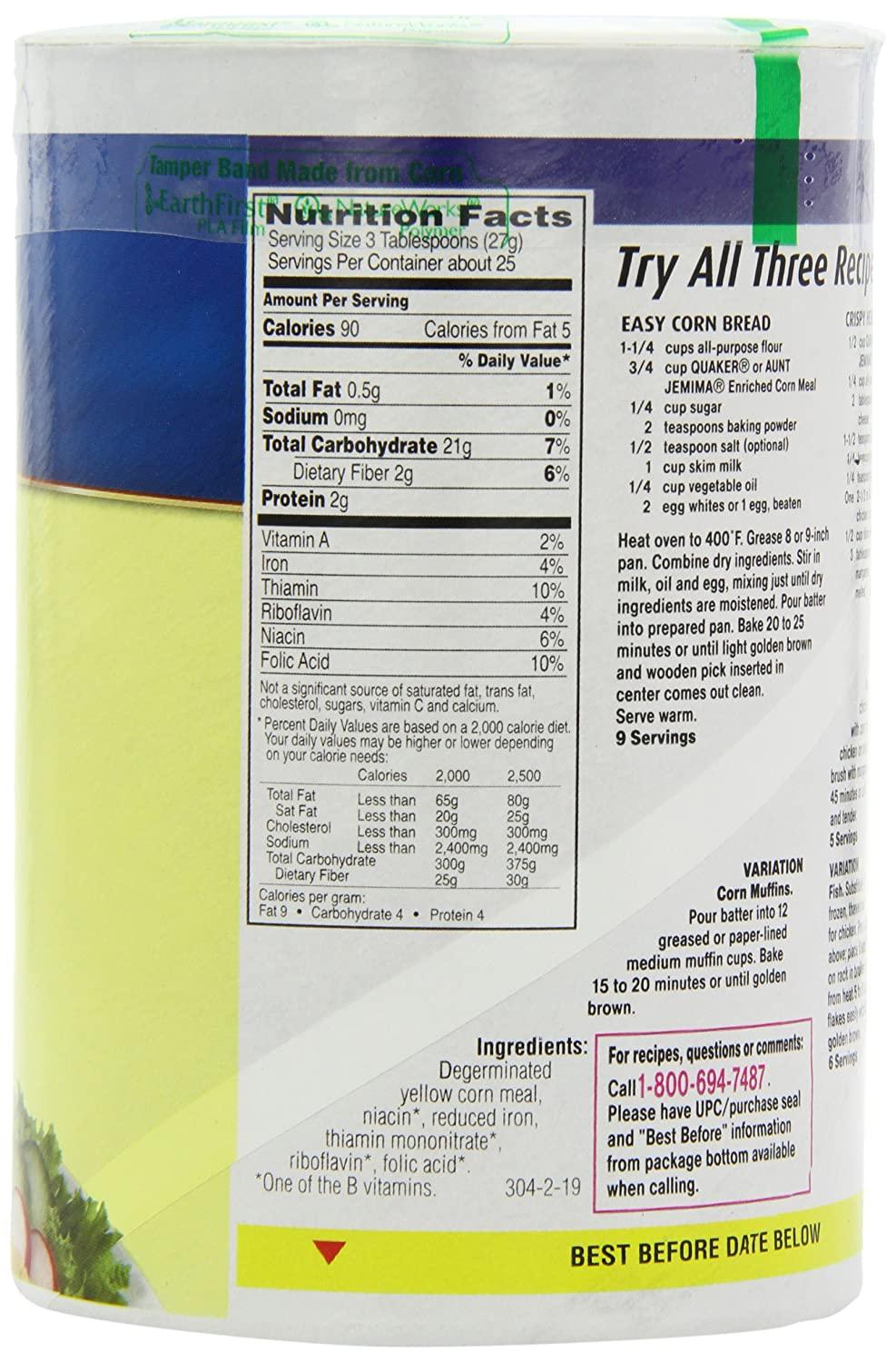 Quaker Yellow Corn Meal 680g - Pack of 3 | Premium Quality Cornmeal ...