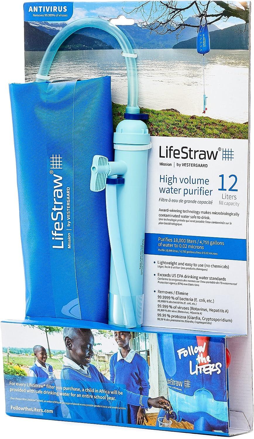 LifeStraw Mission High-Volume 12L Gravity-Fed Water Purifier - LSM12 ...