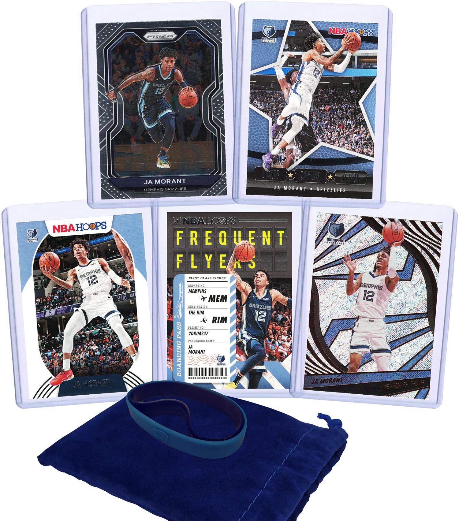 Ja Morant Basketball Cards - Memphis Grizzlies Trading Card Bundle (5 ...