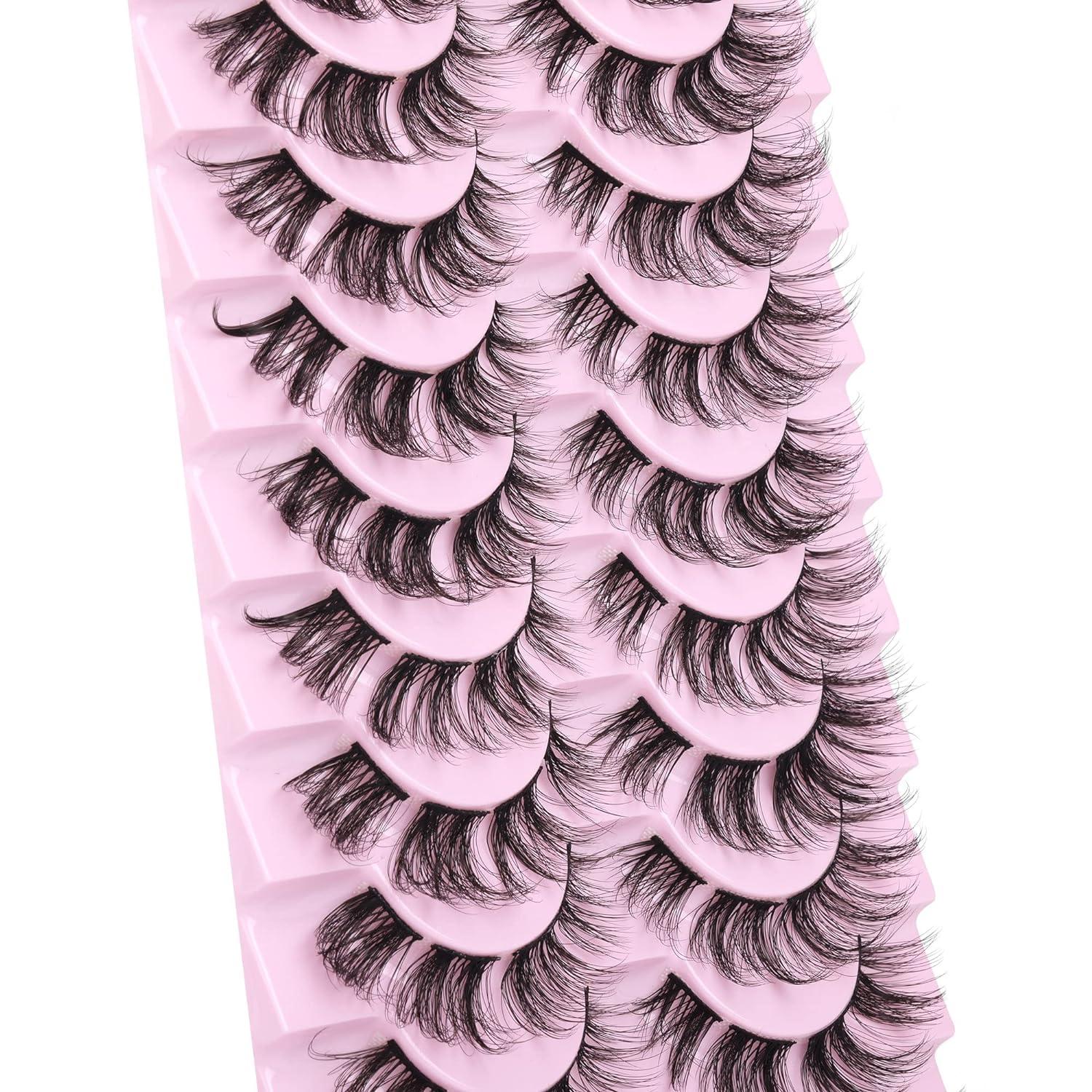 Cluster Lashes D Curl Russian Strip Lash Clusters 14MM 16MM 6D Volume ...