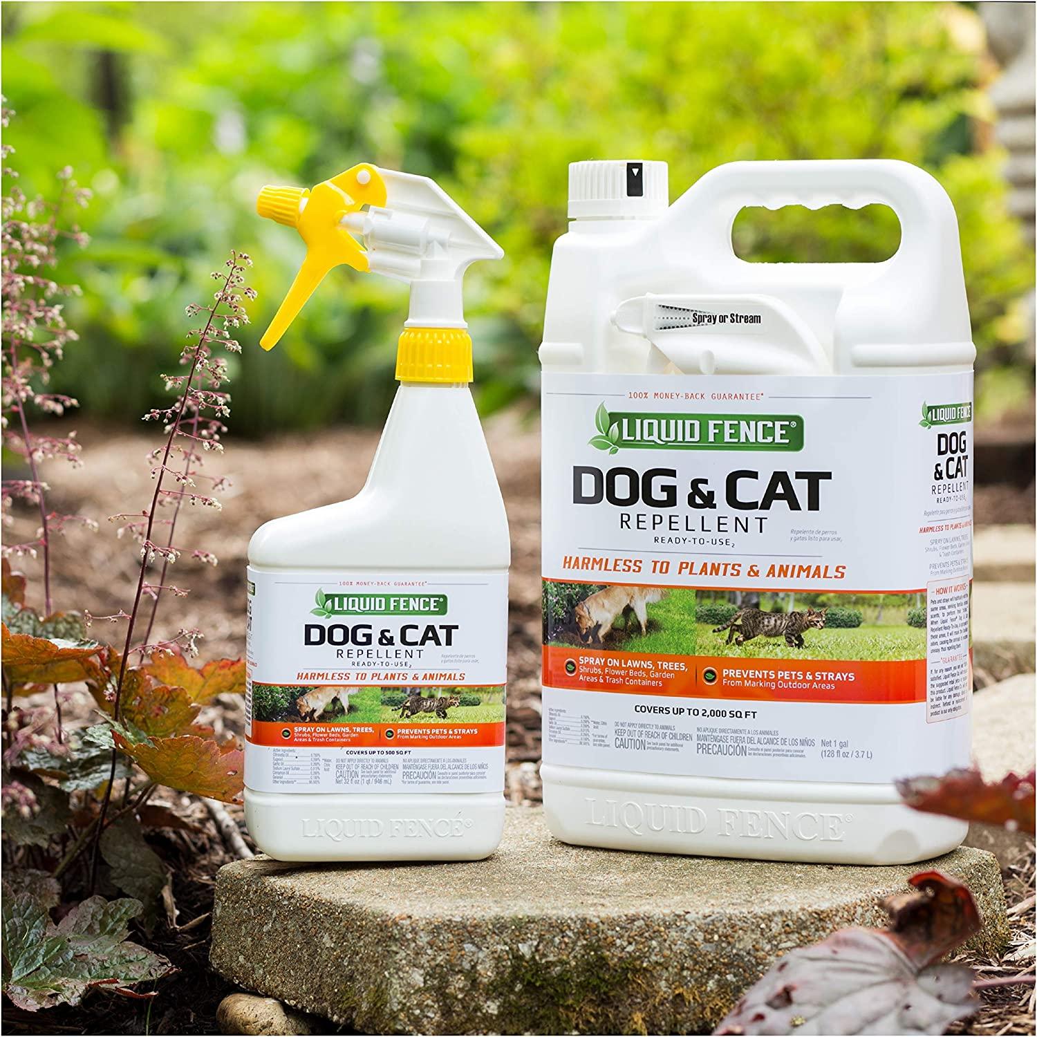 Liquid Fence Dog and Cat Repellent Quart - Pet-friendly Outdoor Barrier ...