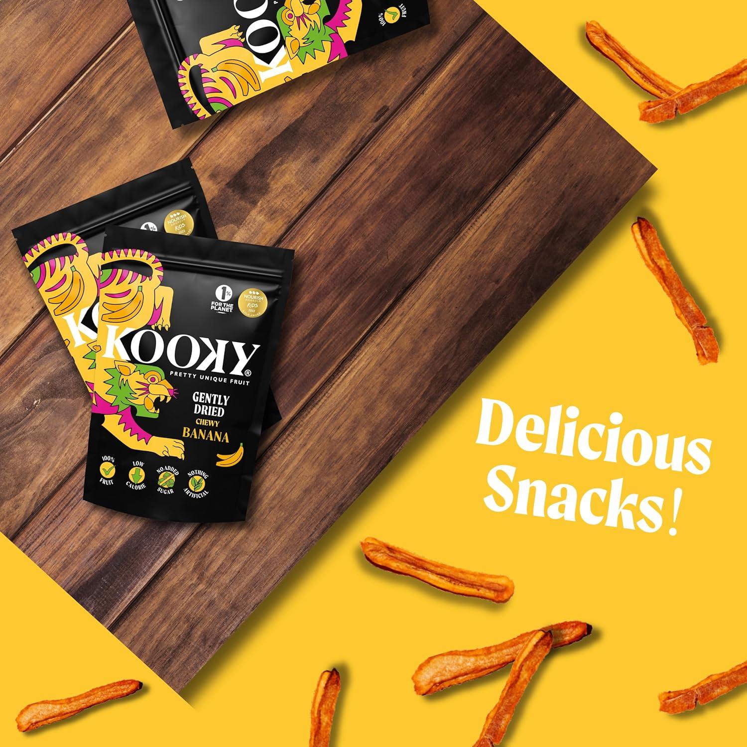 Kooky Gently Dried Banana Sharing Pack | No Added Sugar Dried Tropical ...