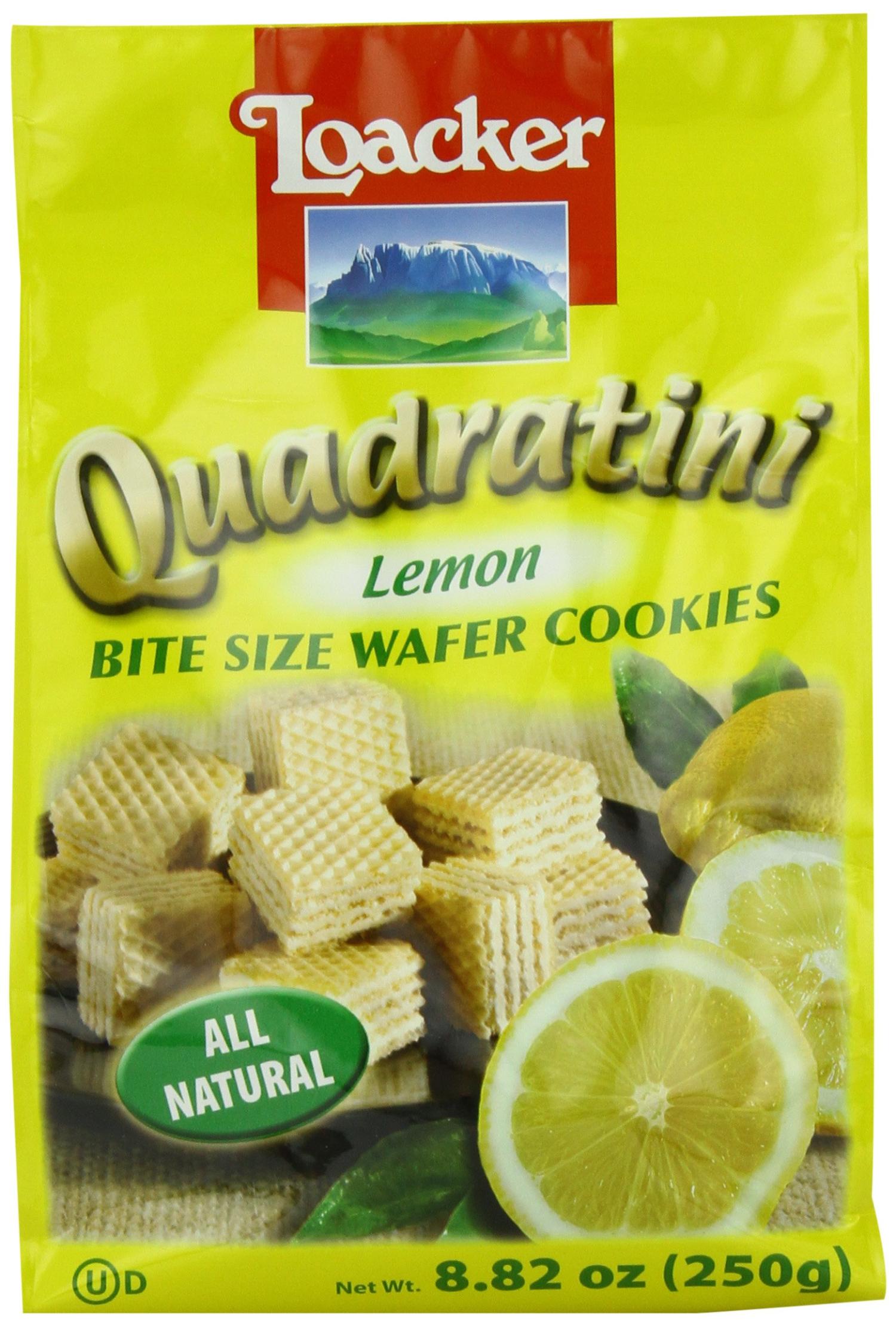 Buy Loacker Quadratini Lemon Wafer Cookies - 8.82 Oz | Delicious ...