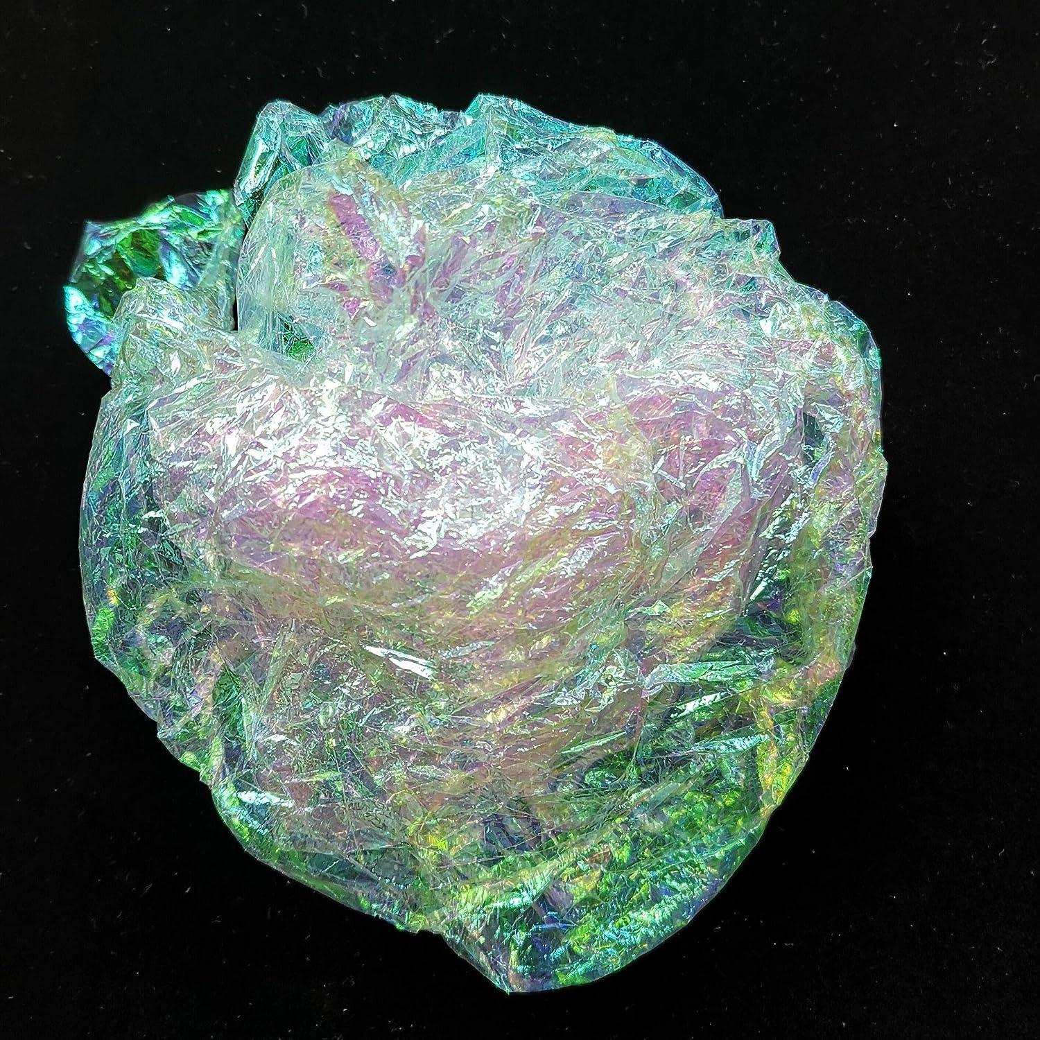 Iridescent Film Rainbow Cellophane - Opal White | Unique Colorful ...