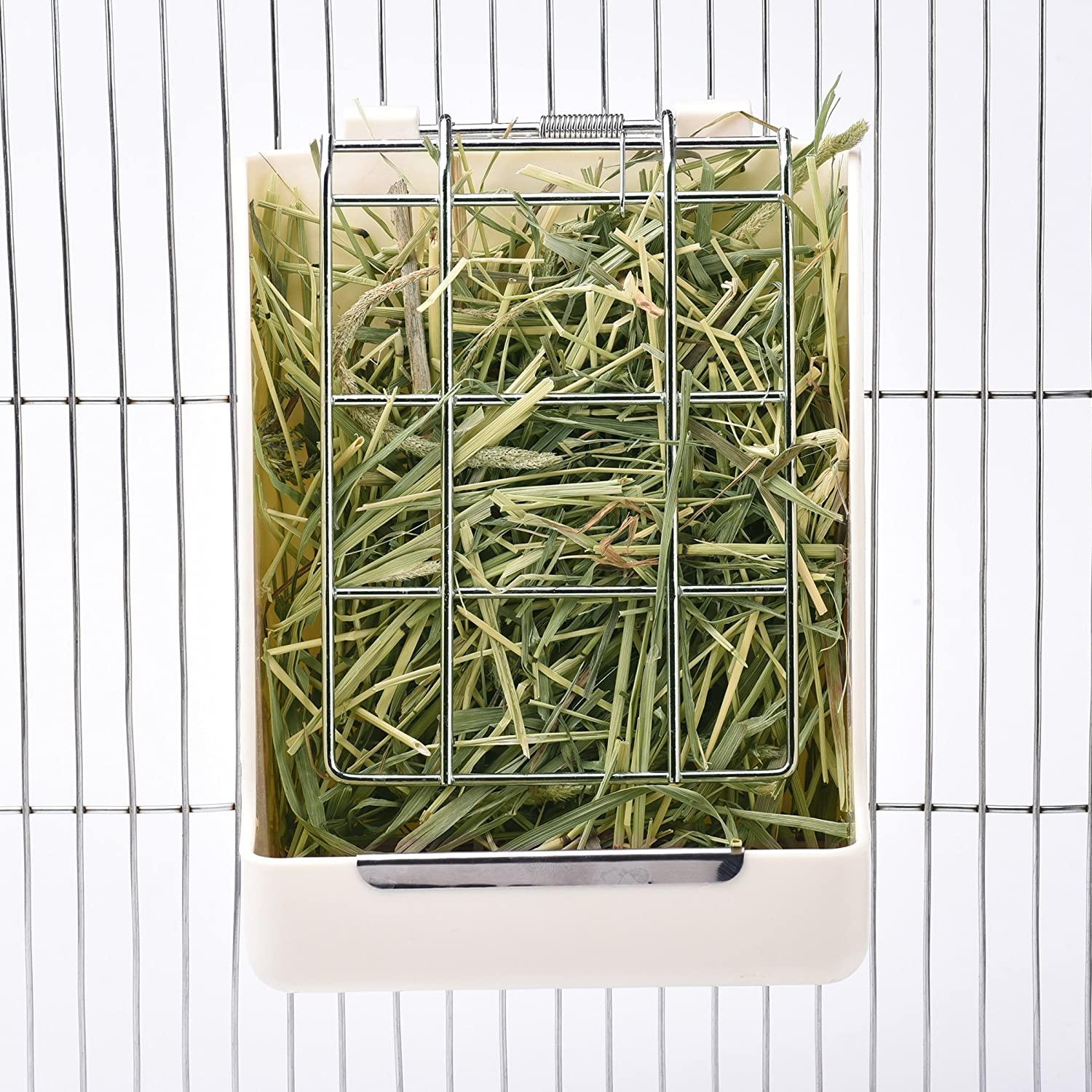 CalPalmy Hay Feeder for Rabbits, Guinea Pigs, Chinchillas - Reduce ...