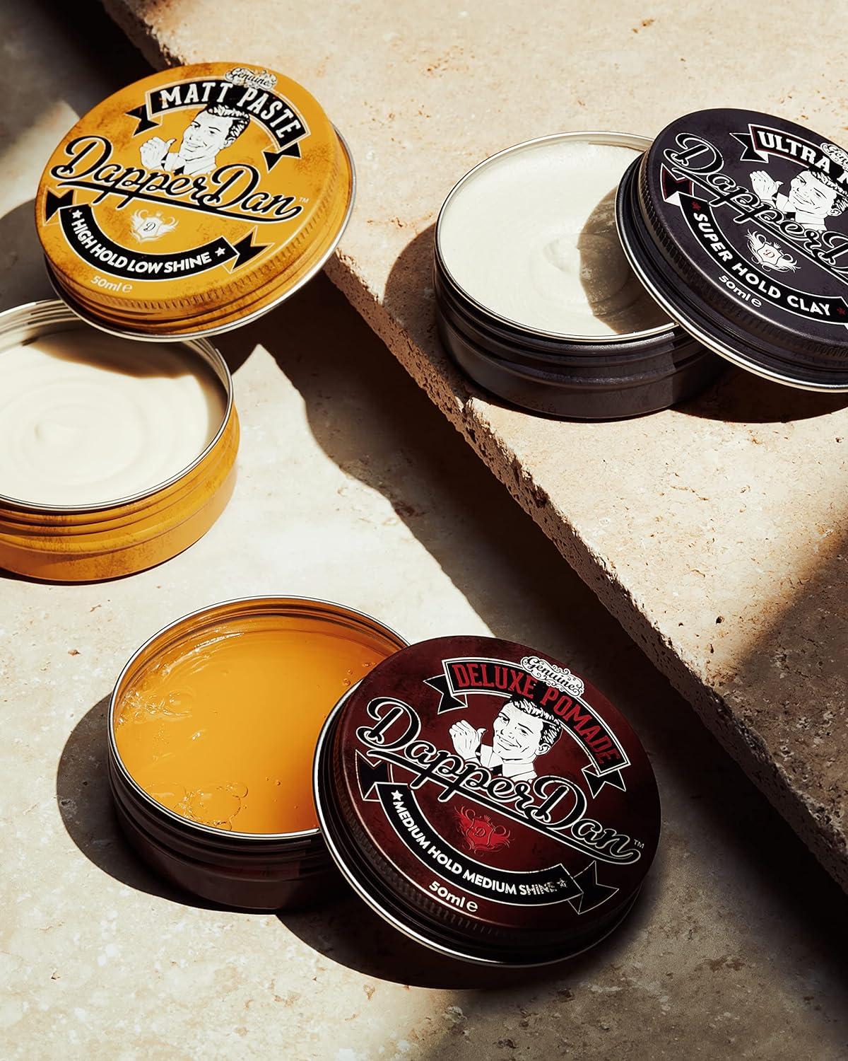 Dapper Dan Deluxe Pomade - Medium Hold & Shine (50ml) | Flexible Water Based Formula for Men ...