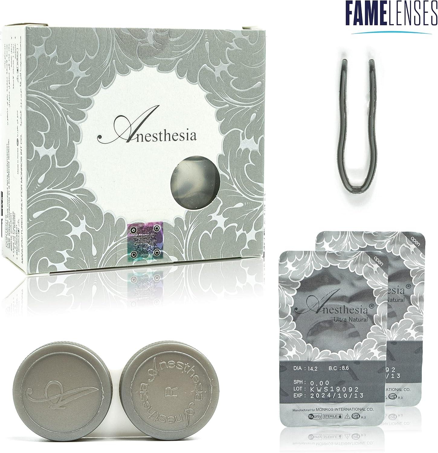 Anesthesia Colored Contact Lenses - Light Blue Monthly Lenses for Dark ...