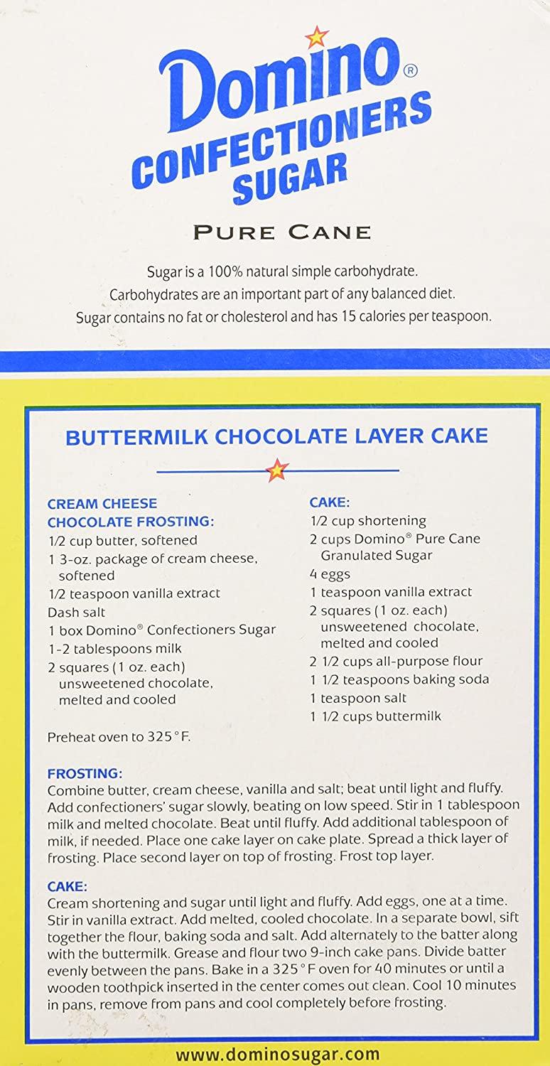 Domino 16oz Powdered Confectioners Sugar - Premium Quality for Baking ...