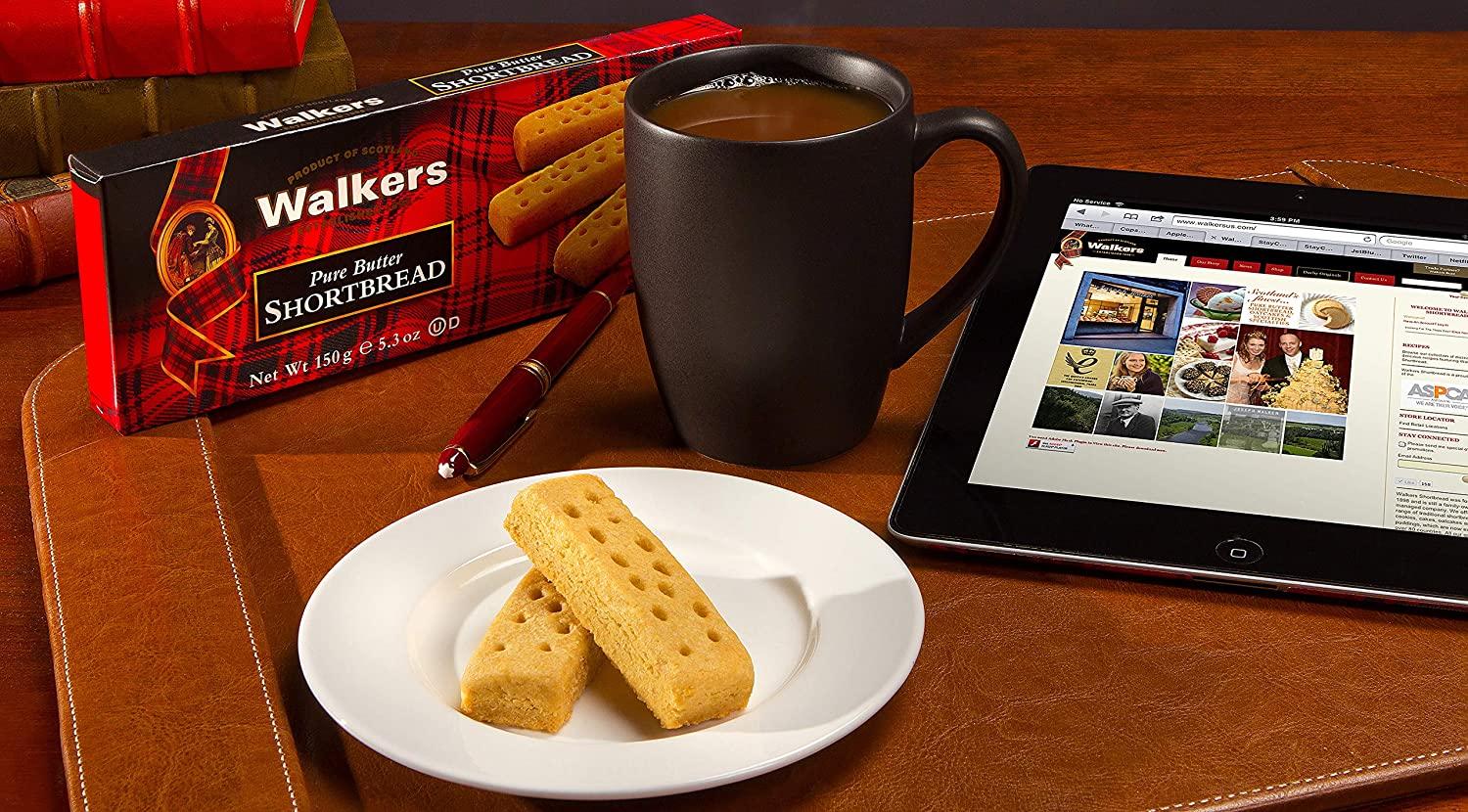 Walkers Shortbread Fingers - 5.3 oz Box of Classic Shortbread Cookies ...