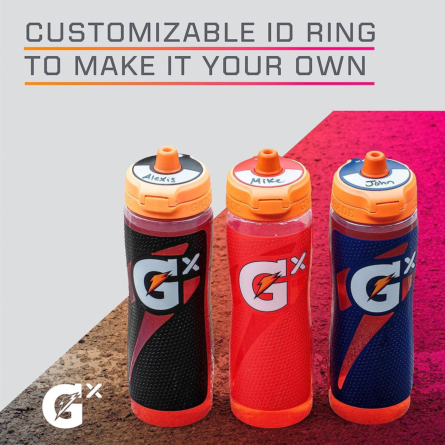 Gatorade Gx Hydration System, Non-Slip Gx Squeeze Bottles Neon Yellow ...