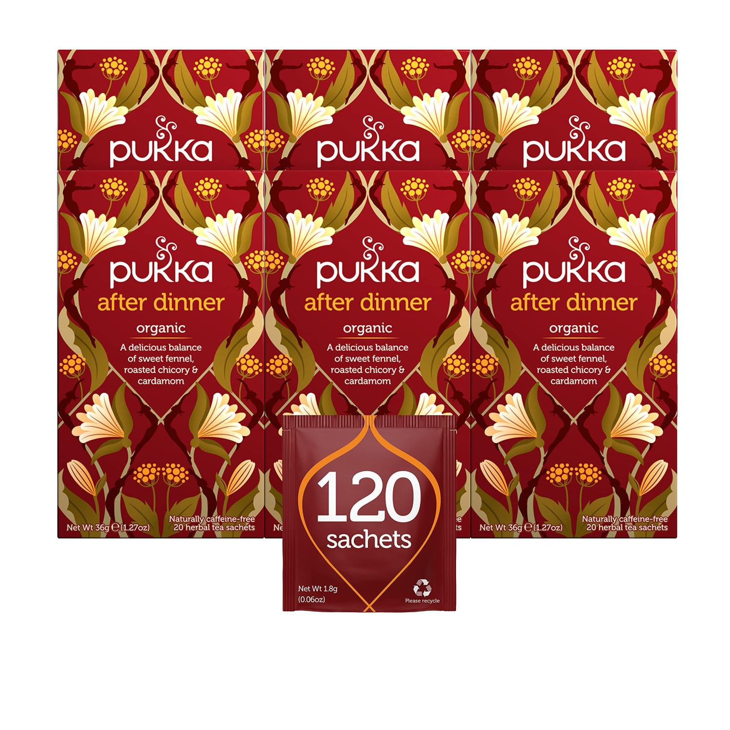 Organic After Dinner Herbal Tea - Pukka Fennel, Chicory & Cardamom (6 ...