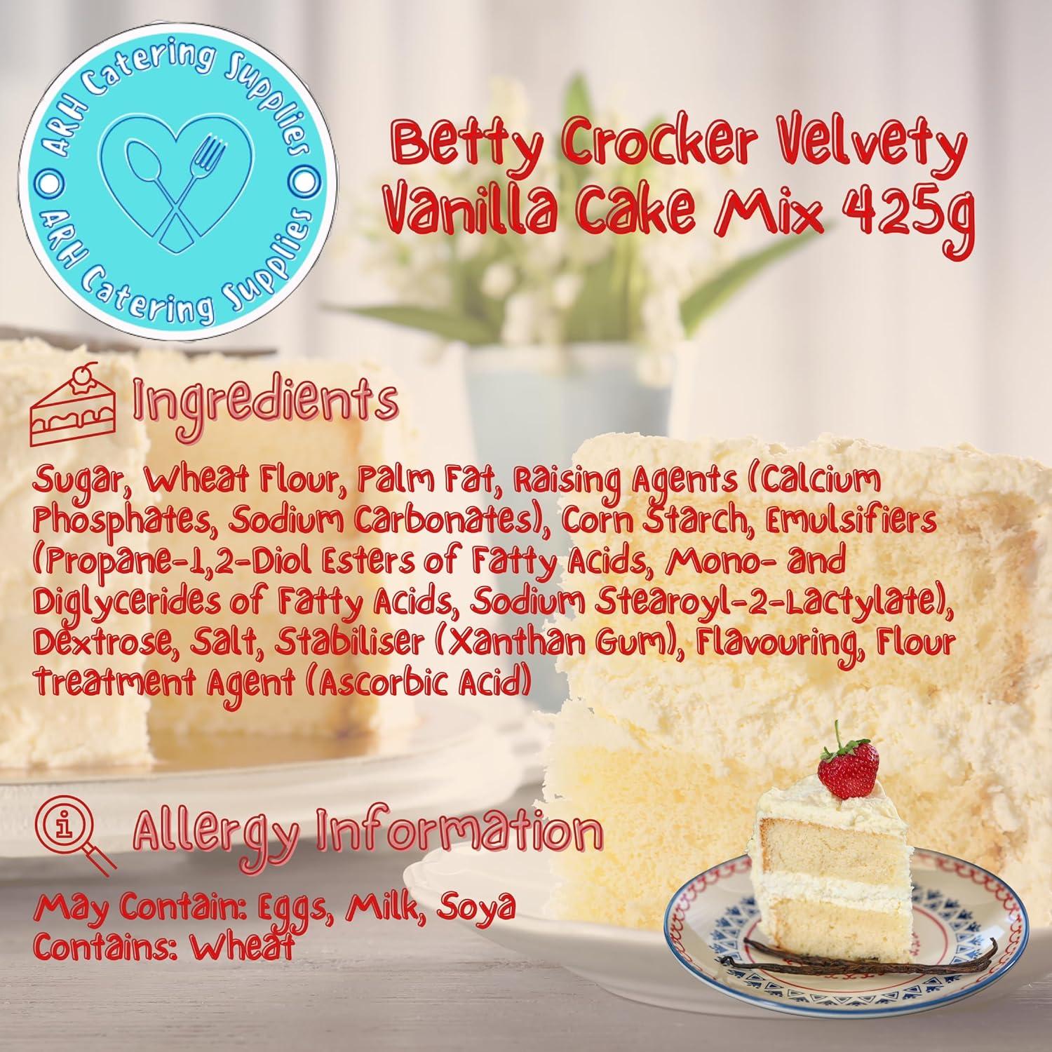 Velvety Vanilla Betty Crocker Cakes Mix 425g | Buy Now with Express ...