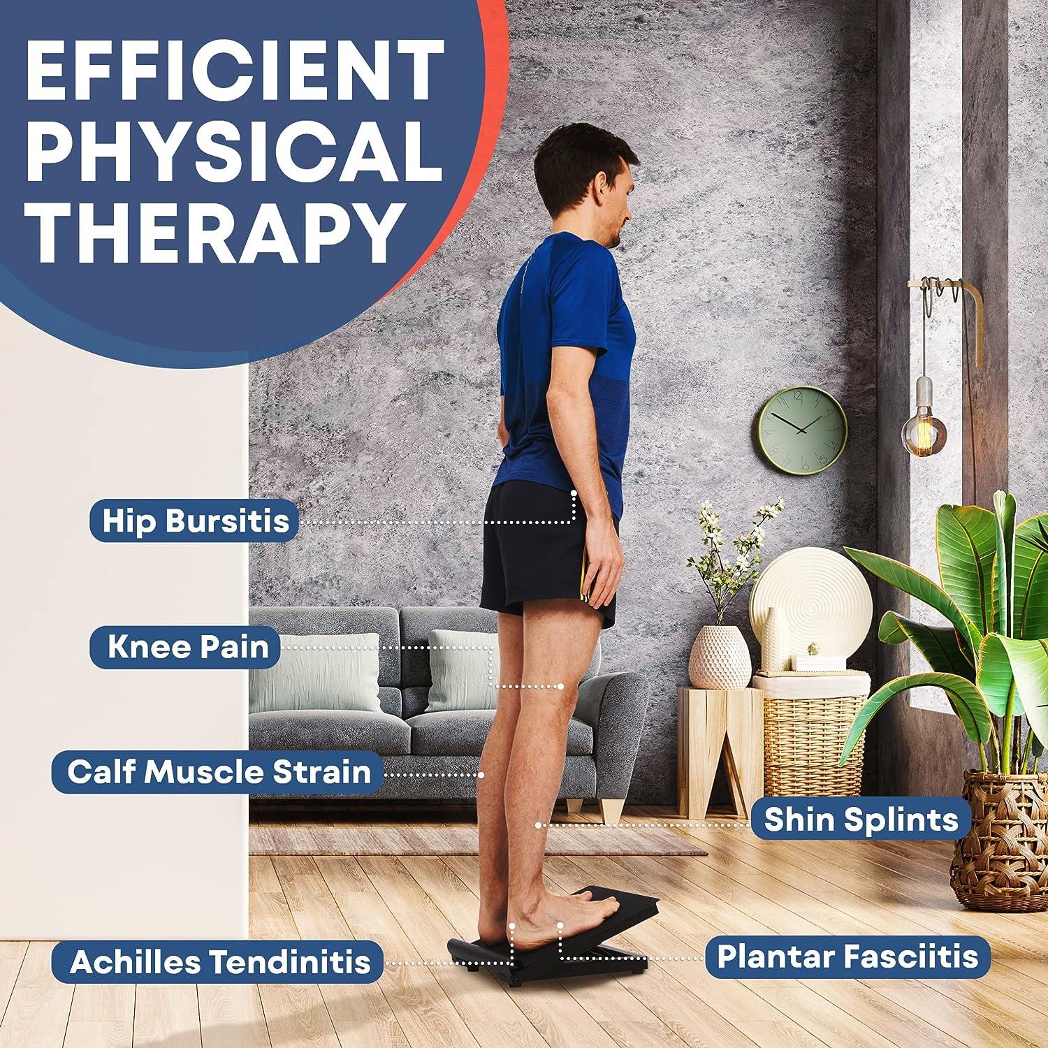 Adjustable Calf Stretcher Slant Board - Non-Slip Portable Stretch ...