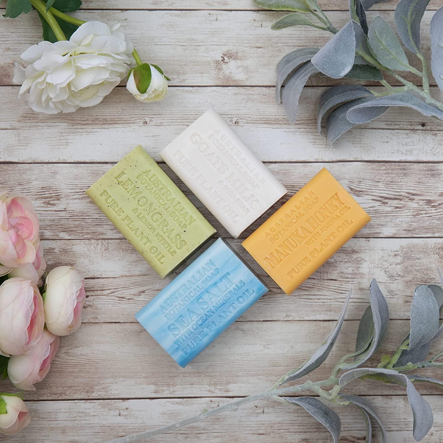 Australian Botanical Soap Variety Pack - Pure Plant Oil Soaps 6.8 oz ...