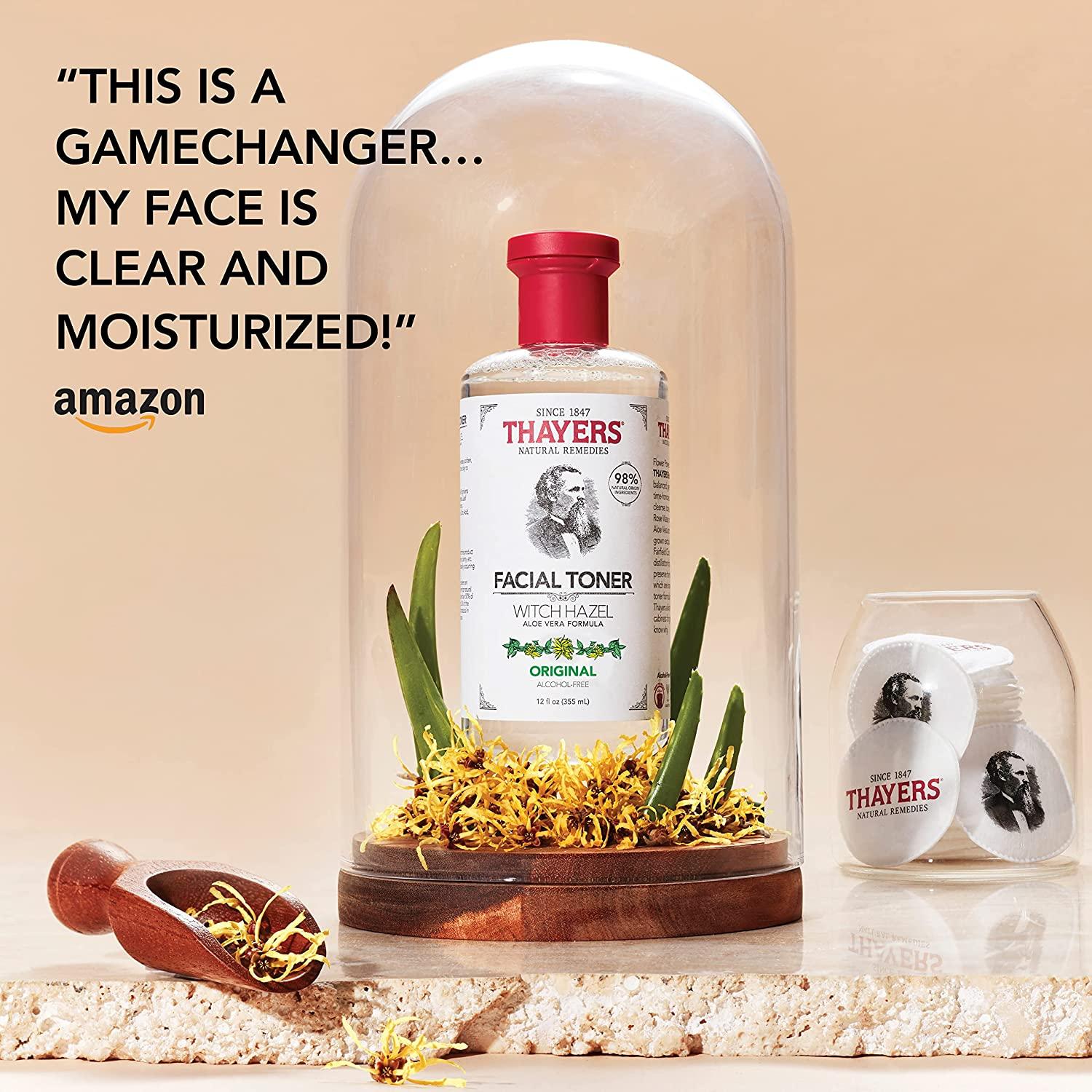 THAYERS Alcohol-Free Witch Hazel Toner with Aloe Vera - 12 oz Facial ...