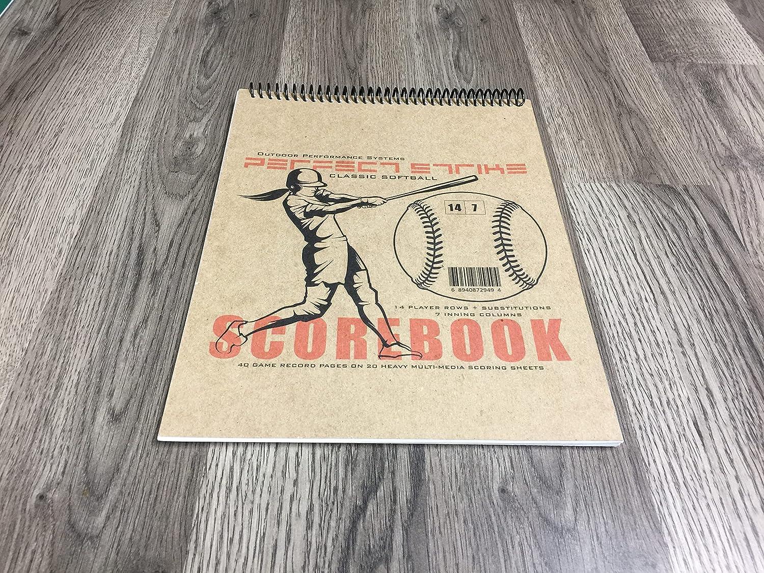 Softball Scorebook with Rules & Scoring | Heavy Duty for Youth & Adult ...