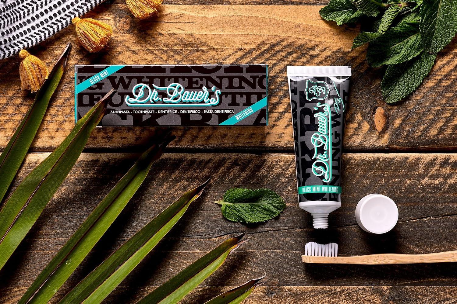 Dr. Bauer s Black Mint Whitening Toothpaste 75ml with Activated ...