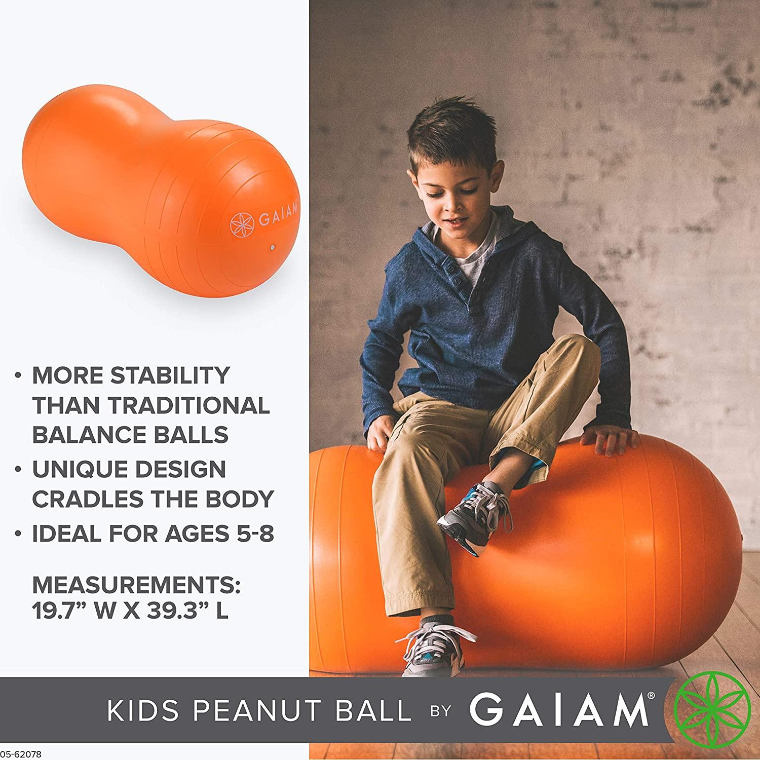 Gaiam Kids Peanut Bounce Desk Chair - Sensory Toy for Autistic Children ...