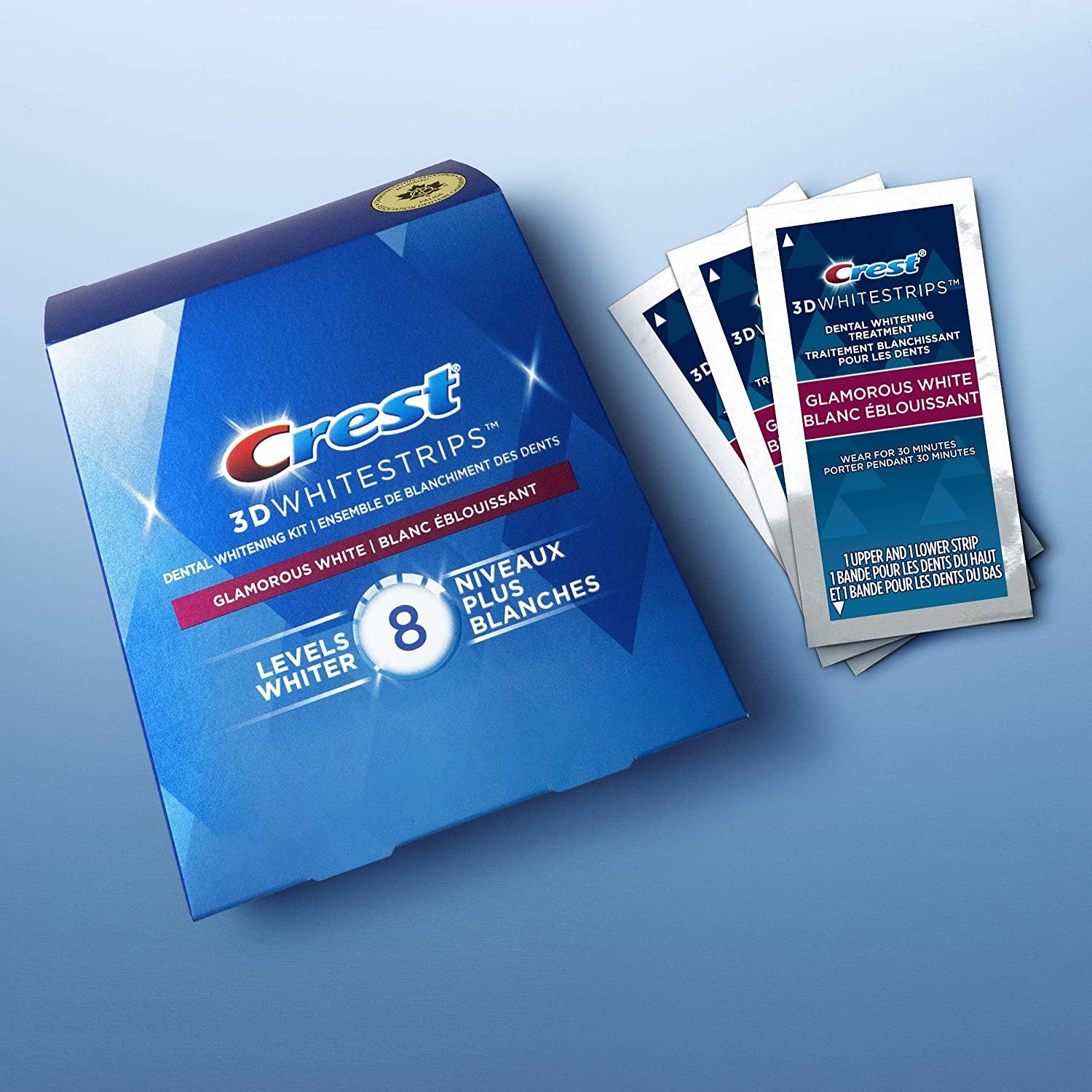 Crest 3d Whitestrips Glamorous White 28 Strips For 14 Treatments