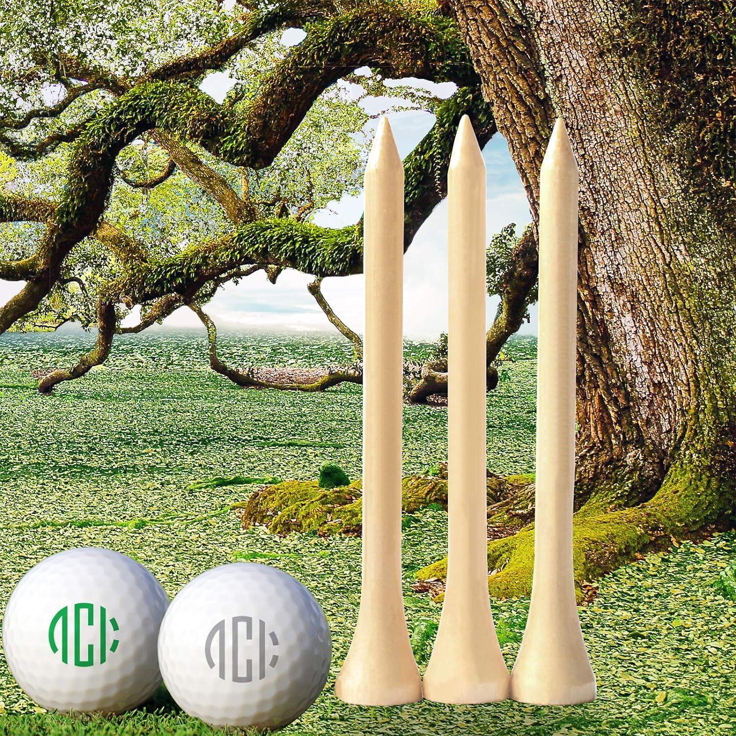 250 Pack Professional Bamboo Golf Tees 2-3/4 Inch - Biodegradable ...