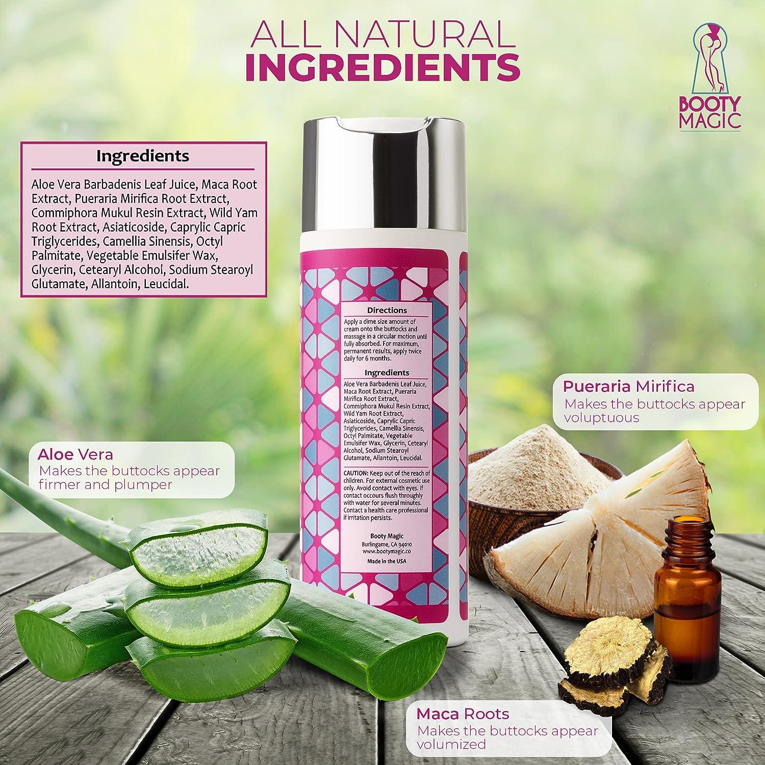 Booty Magic Butt Enhancement Cream - 6.8oz with Maca Root & Pueraria ...