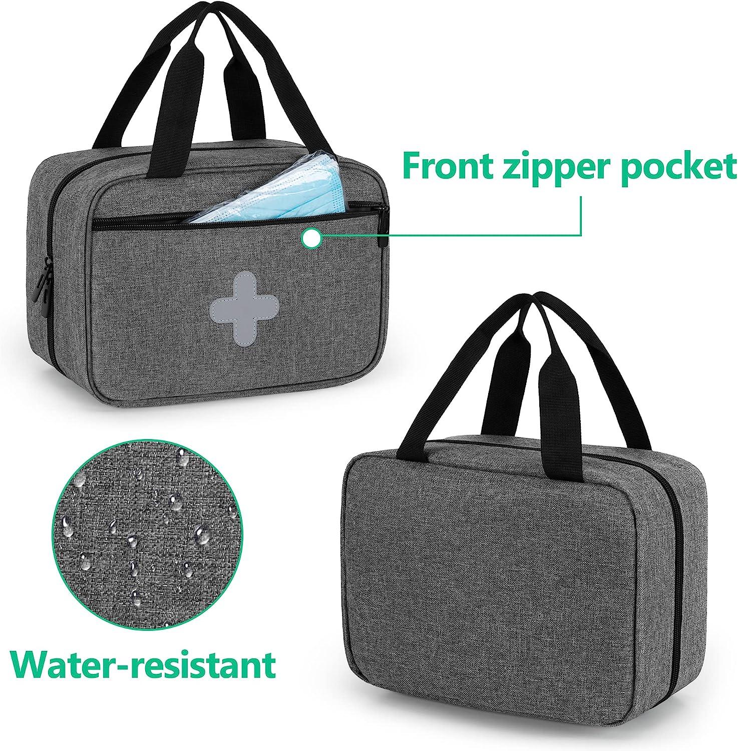 CURMIO Small First Aid Bag - Empty Emergency Trauma Kit Organizer for ...