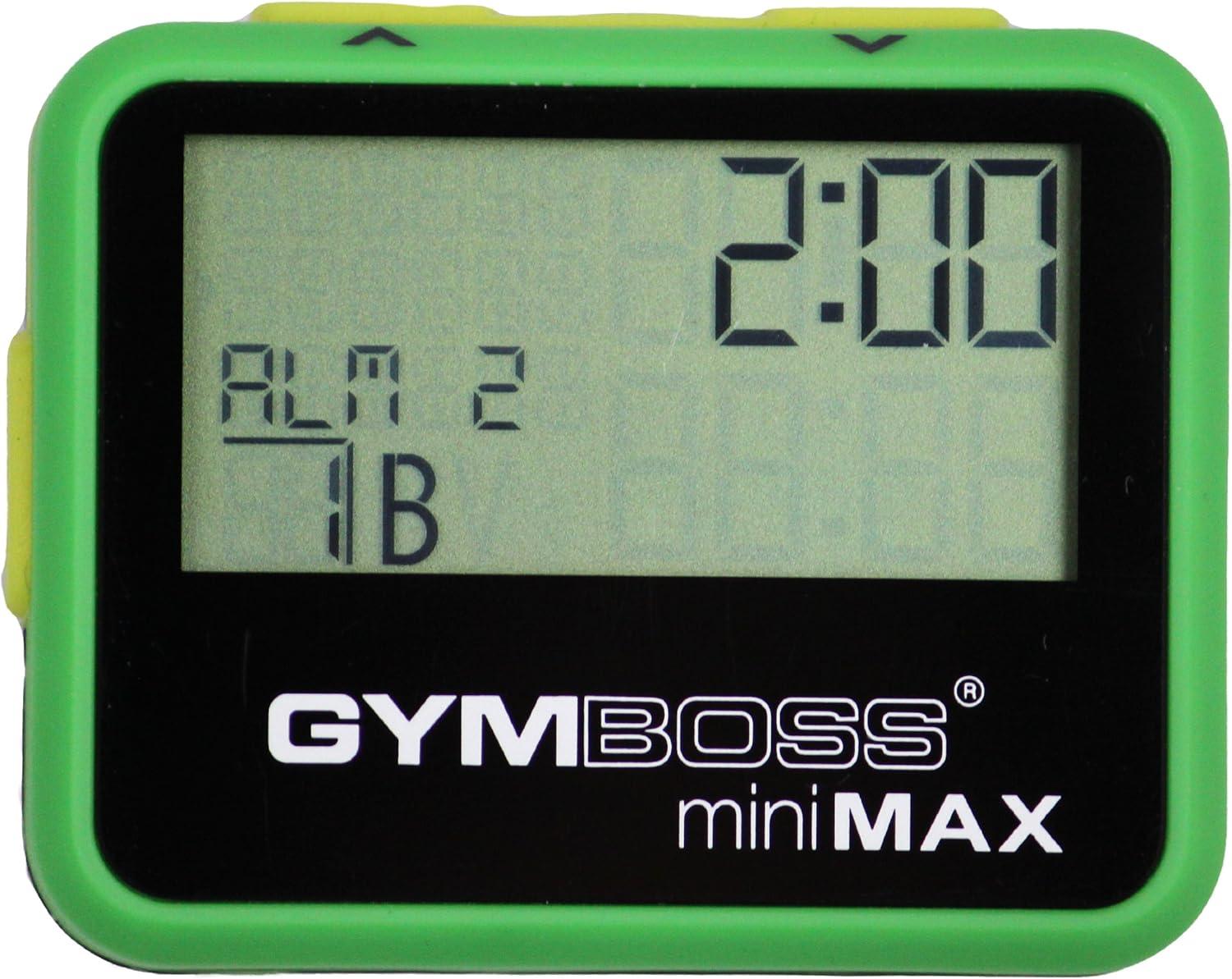 Buy Gymboss Minimax Interval Timer & Stopwatch - Green-Yellow Soft ...