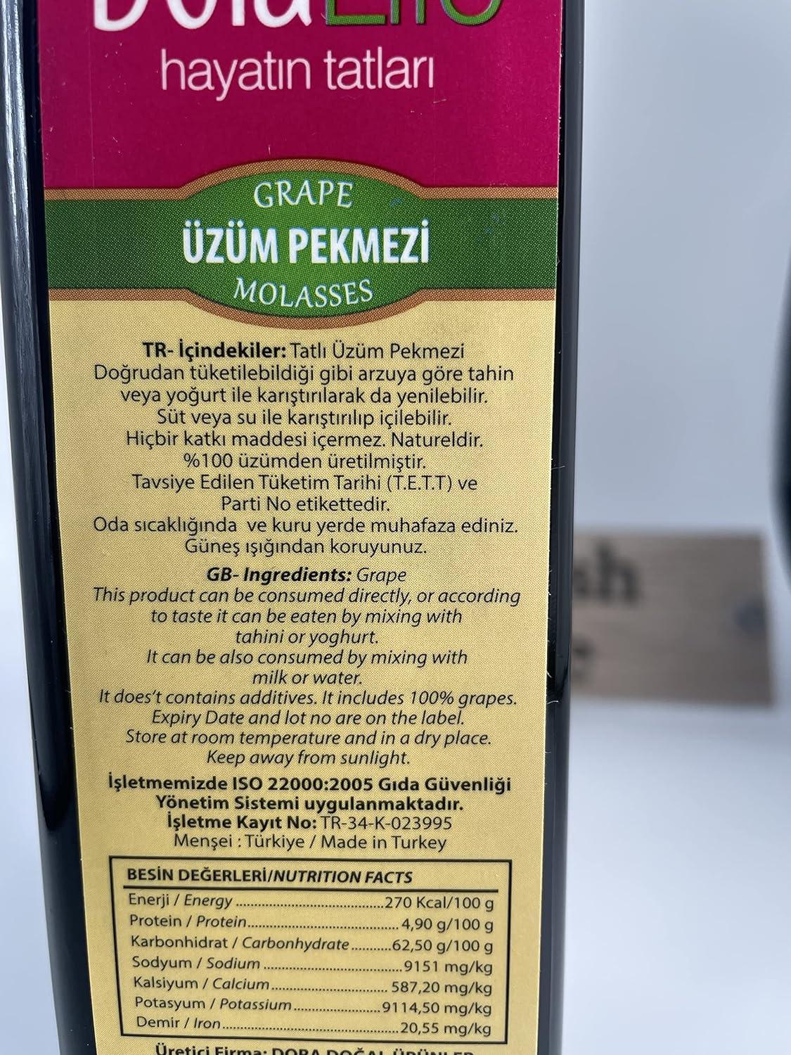 Turkish Grape Molasses 100% Natural No Added Sugar or Preservative Uzum ...